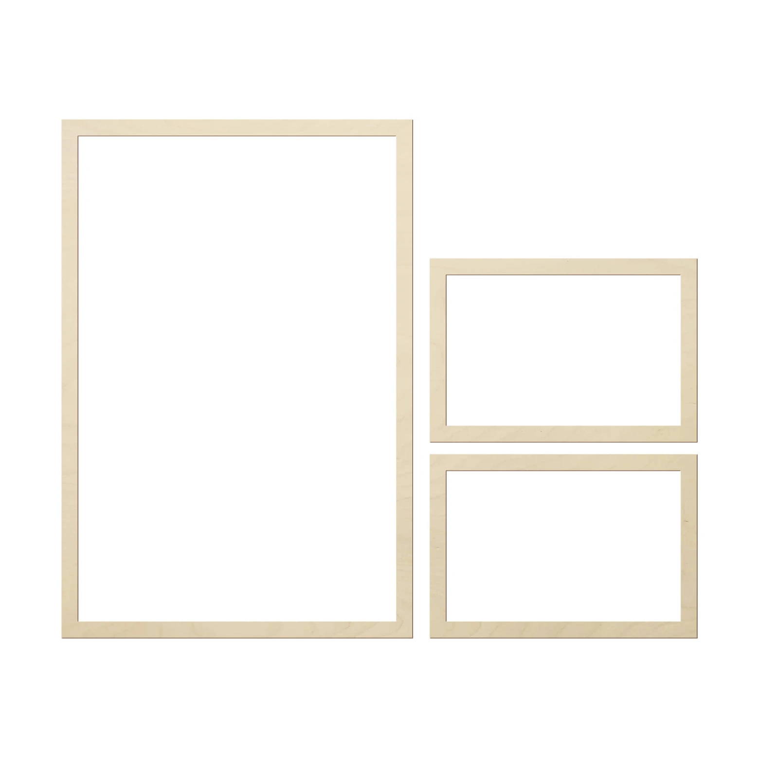 Cadre photo en bois 3 parties | wall-art.fr