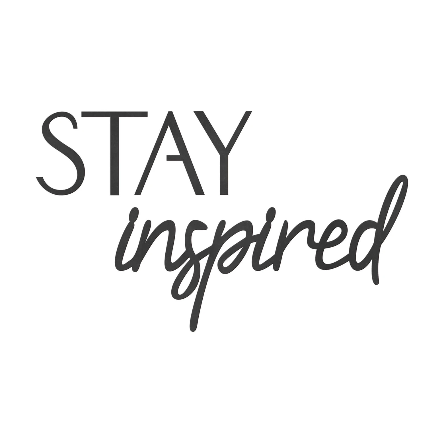 MDF-Deko 3D-Schriftzug STAY inspired | wall-art.de