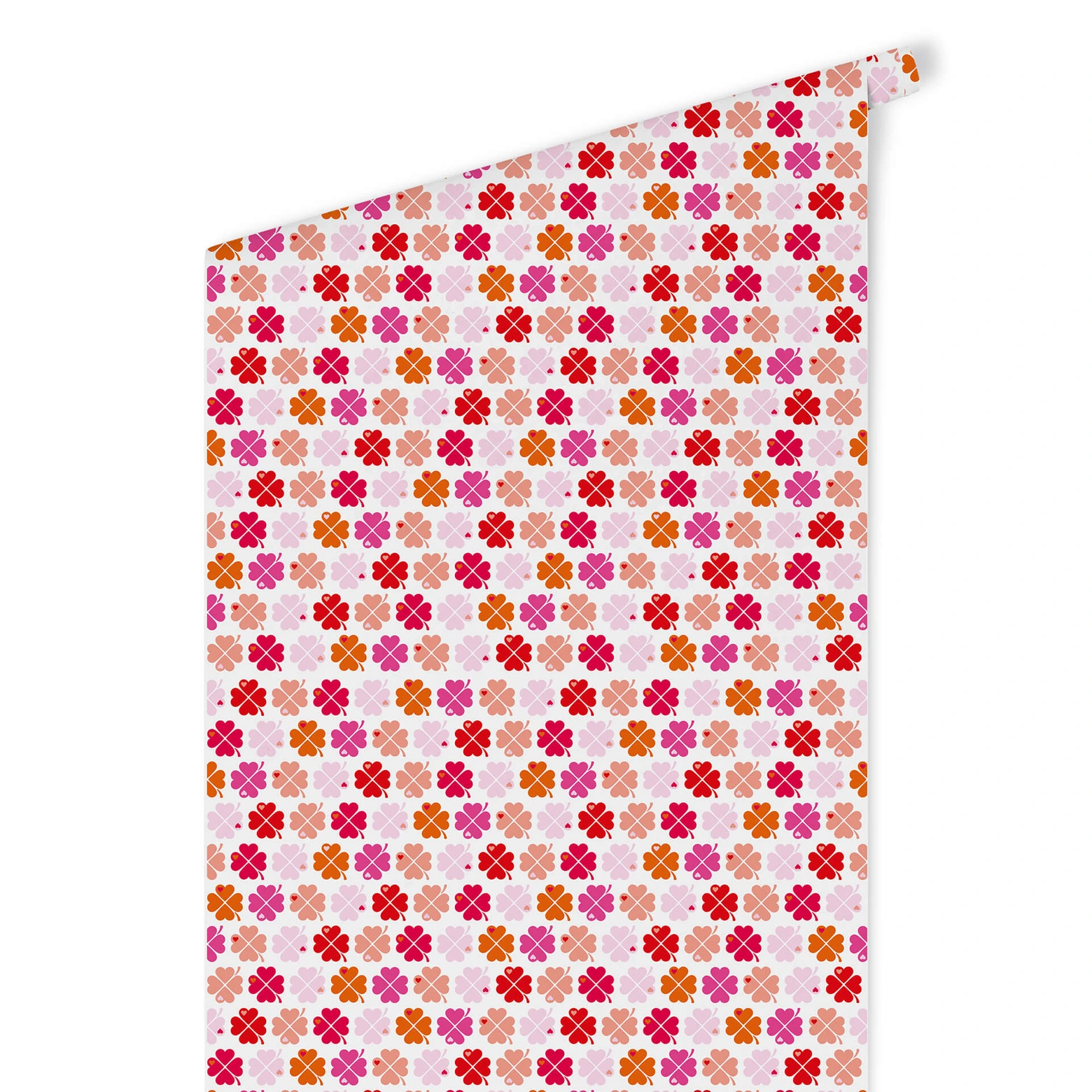 Mustertapete byGraziela - Kleeblatt pink | wall-art.de