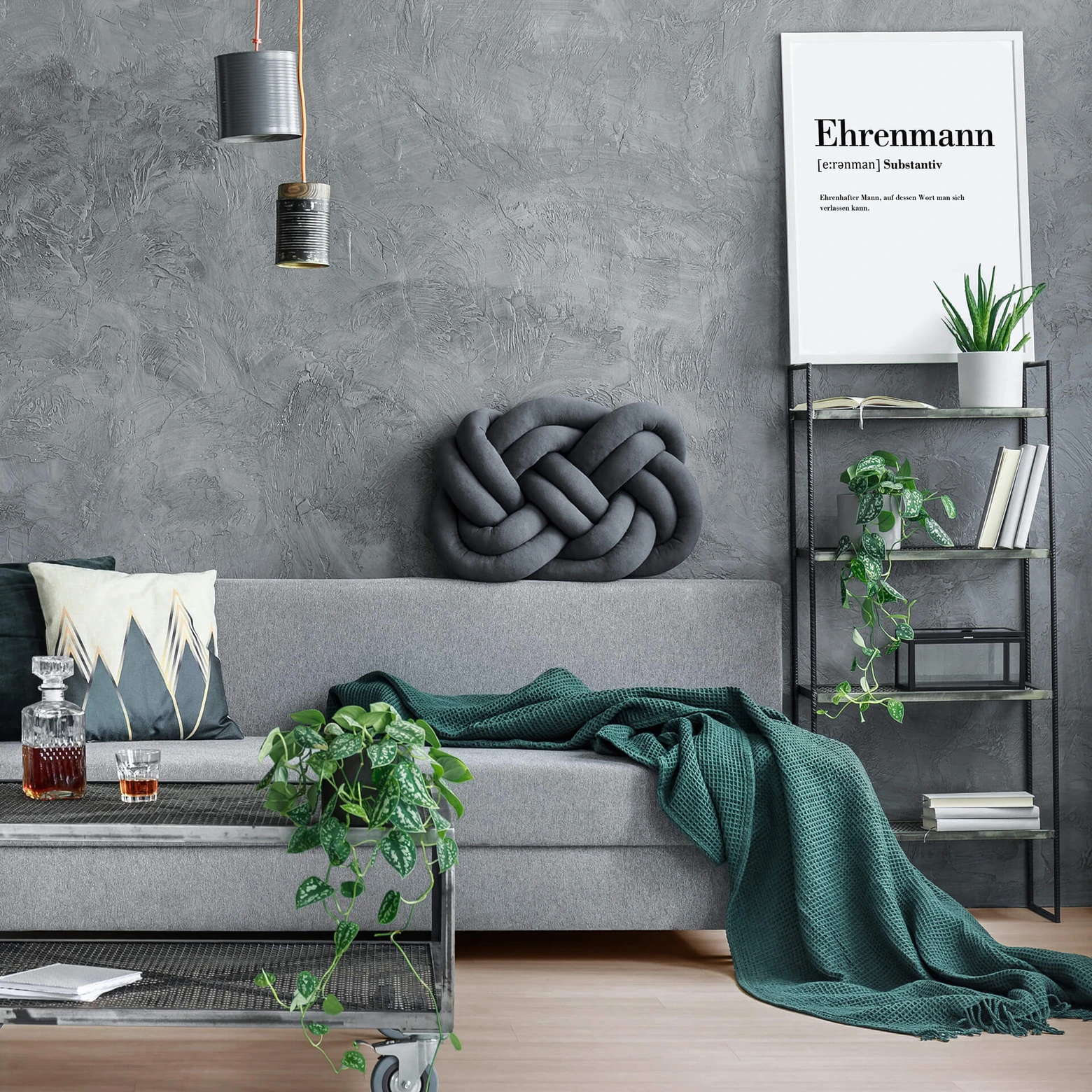 Poster Grammatik - Ehrenmann | wall-art.de