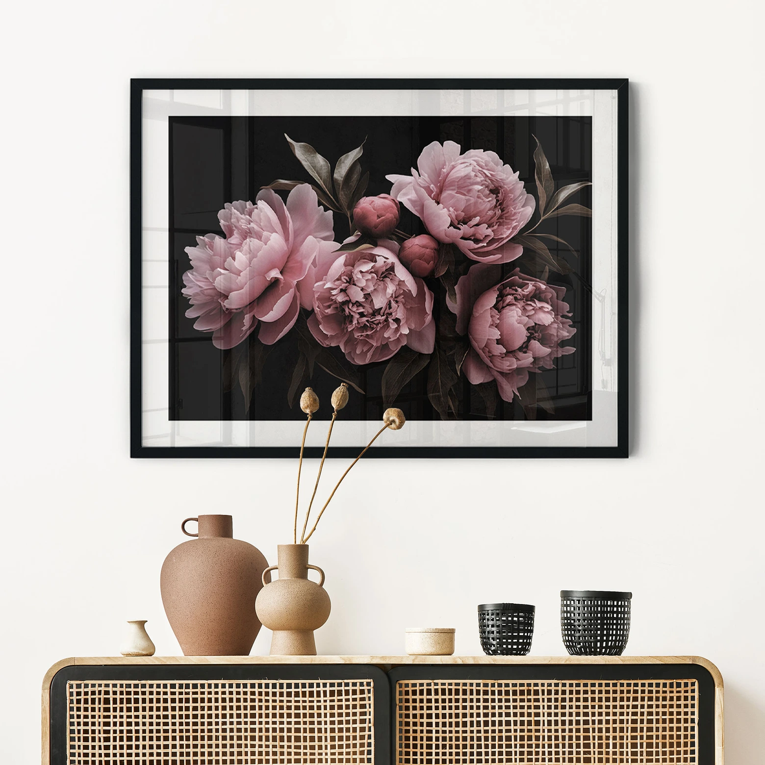 Poster Pioenroos roze - Haase | wall-art.nl