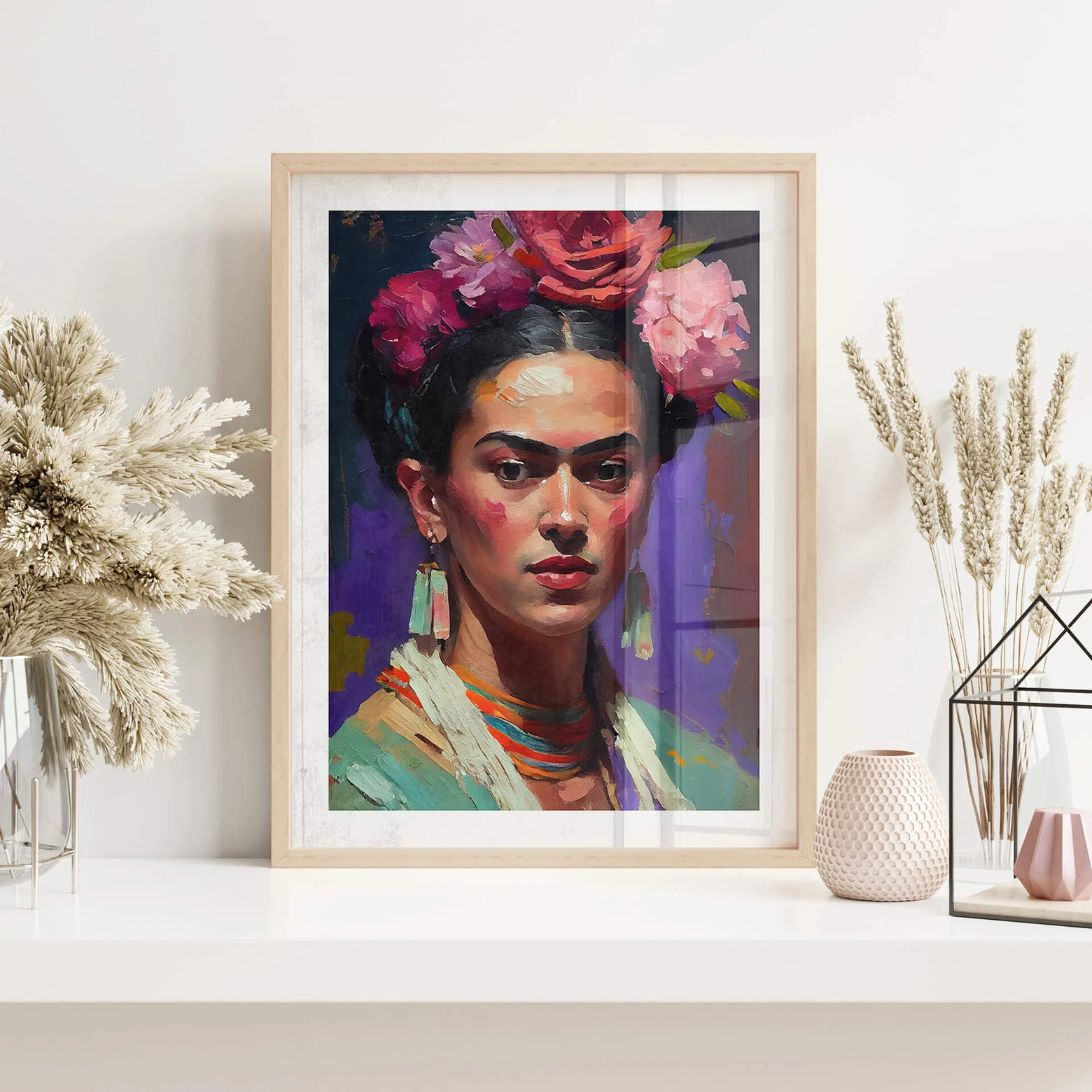 Poster Treechild - Portret van Frida | wall-art.nl