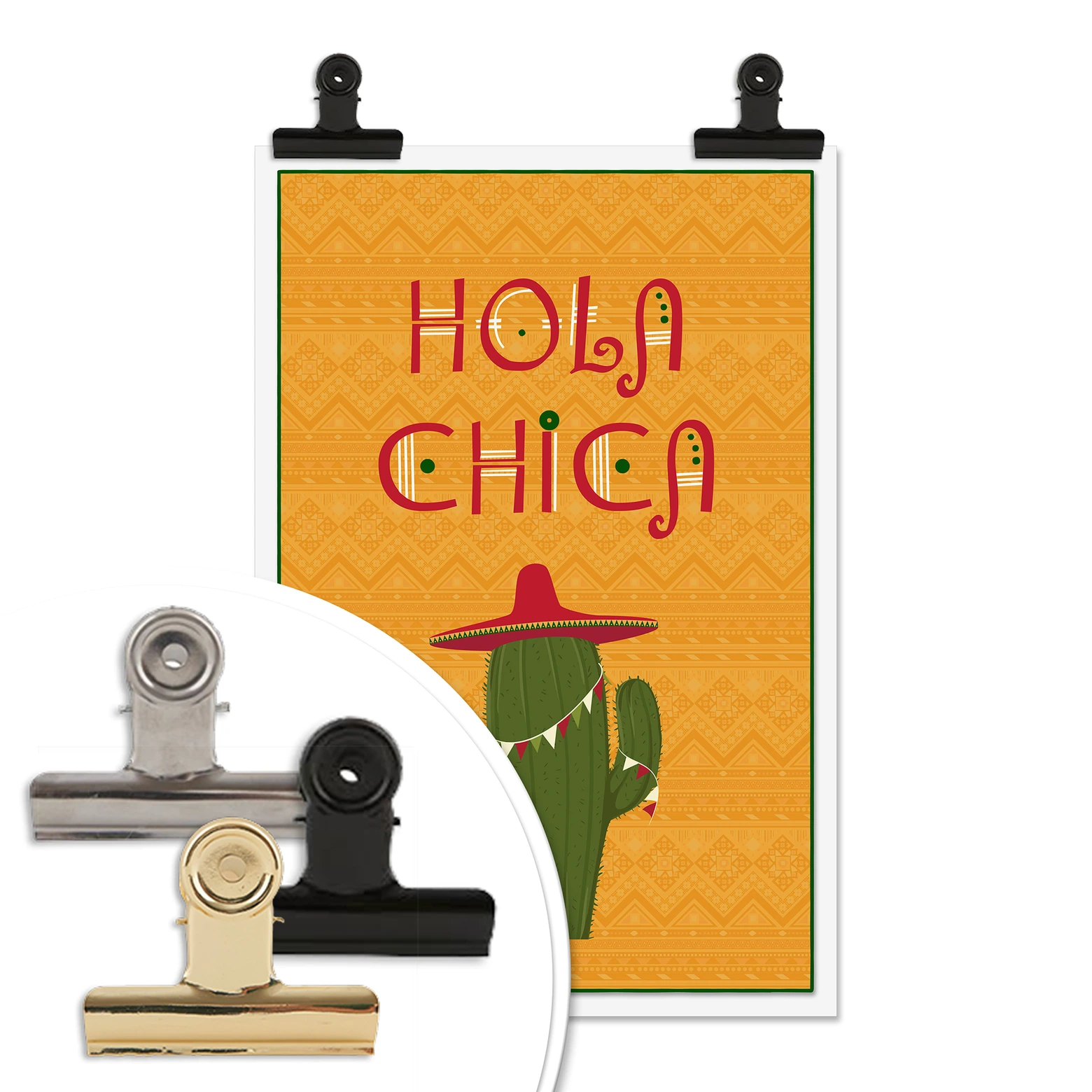Poster Hola Chica | wall-art.de
