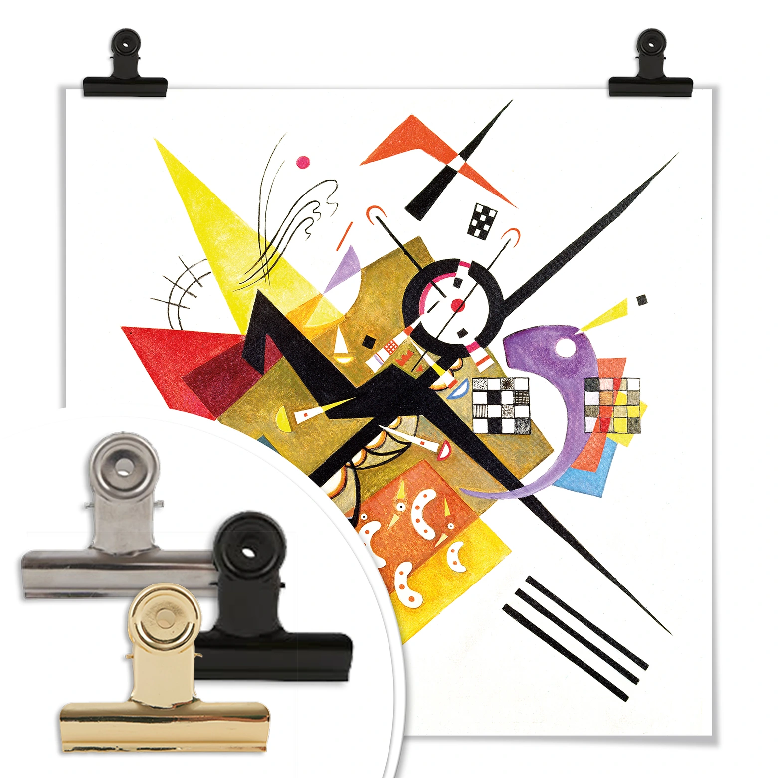 Poster Kandinsky - Auf Weiss II | wall-art.de