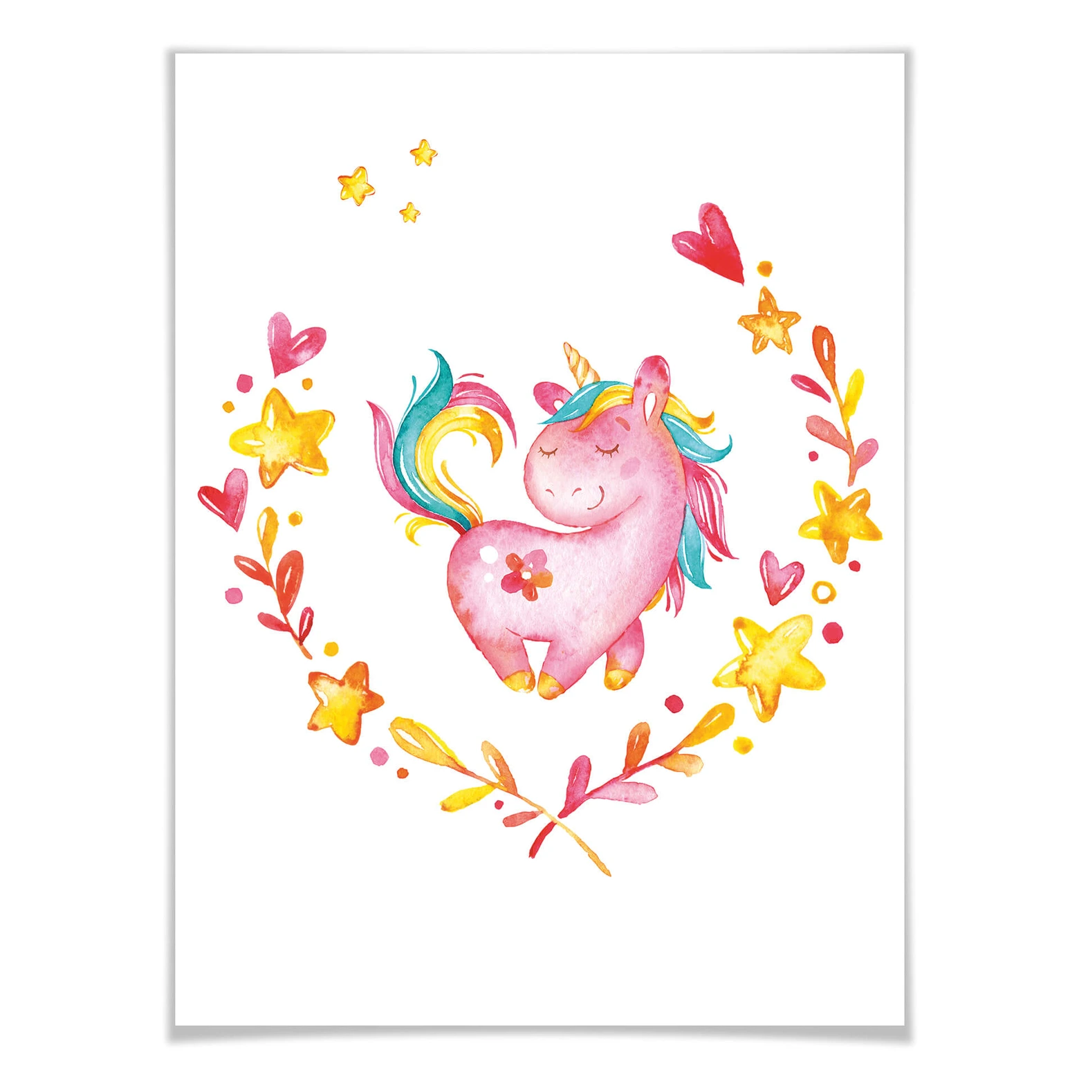 Poster Ruby the Unicorn | wall-art.de