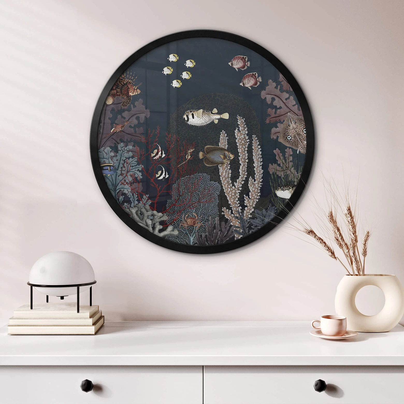 Poster rond Sir Edward - Diep in de Oceaan | wall-art.nl