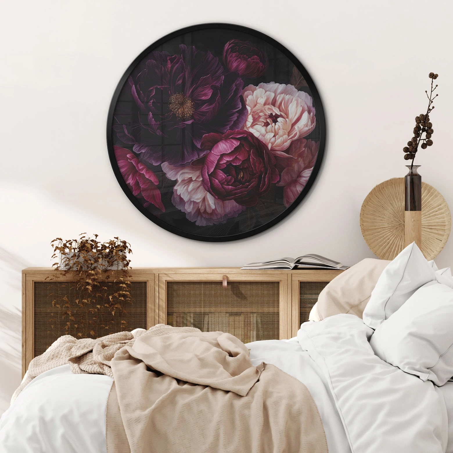 Poster Bouquet de fleurs avec pivoines - UN Designs | wall-art.fr