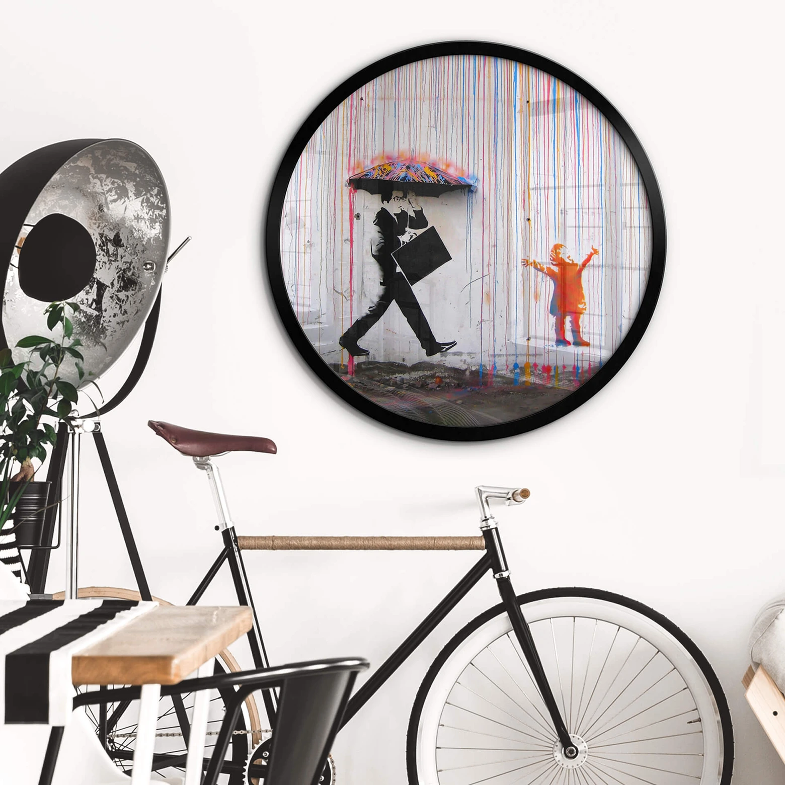 Poster Banksy - Coloured Rain | wall-art.fr