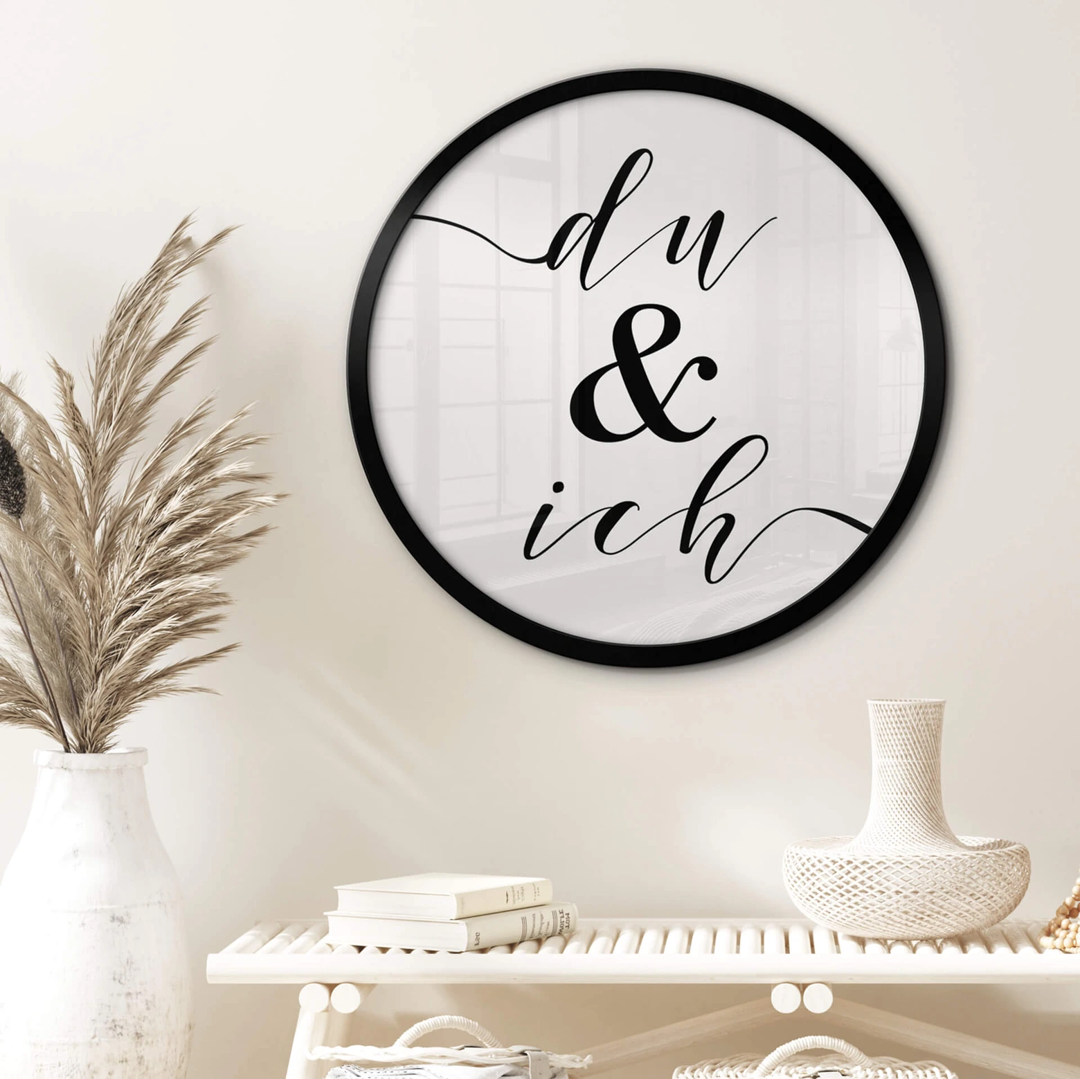 Poster Du und Ich - Rund | wall-art.de