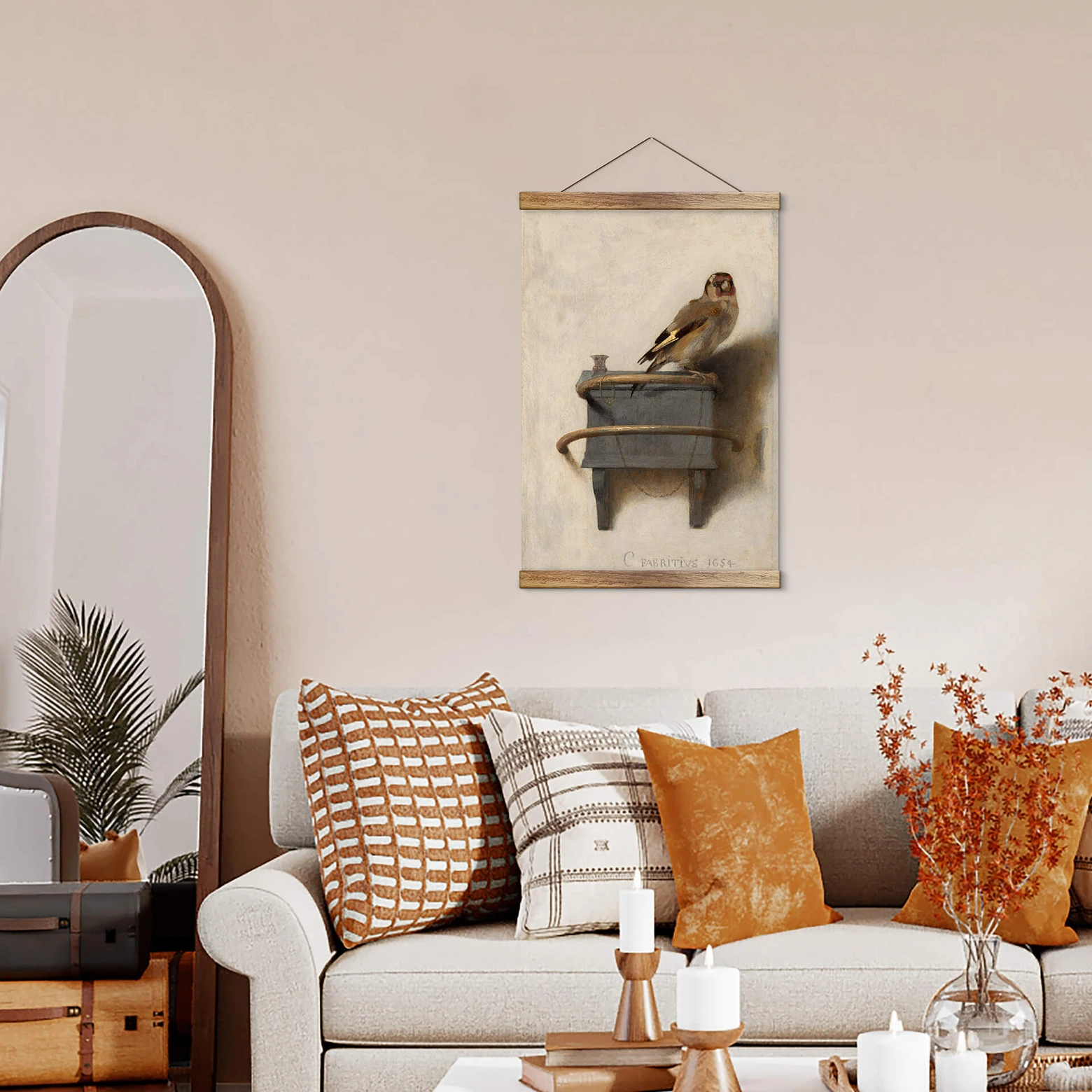 Stoffbild Fabritius - Der Distelfink | wall-art.de