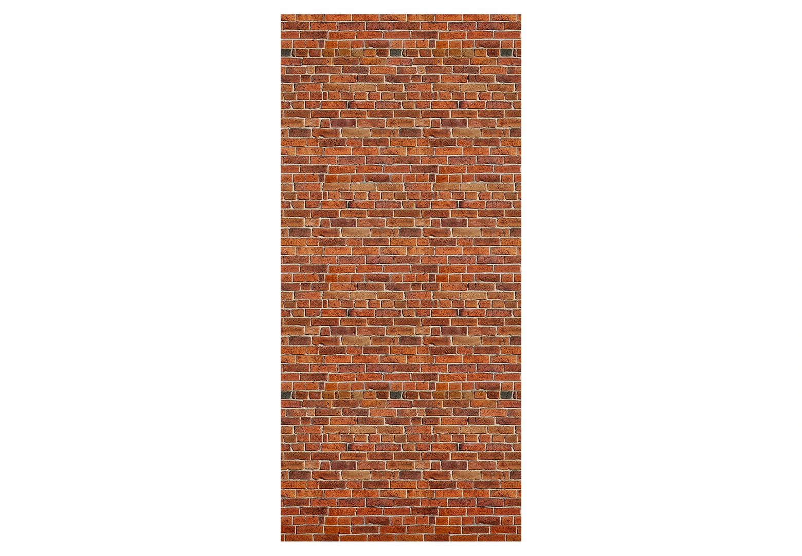 Türdesign Ziegelsteinmauer | wall-art.de