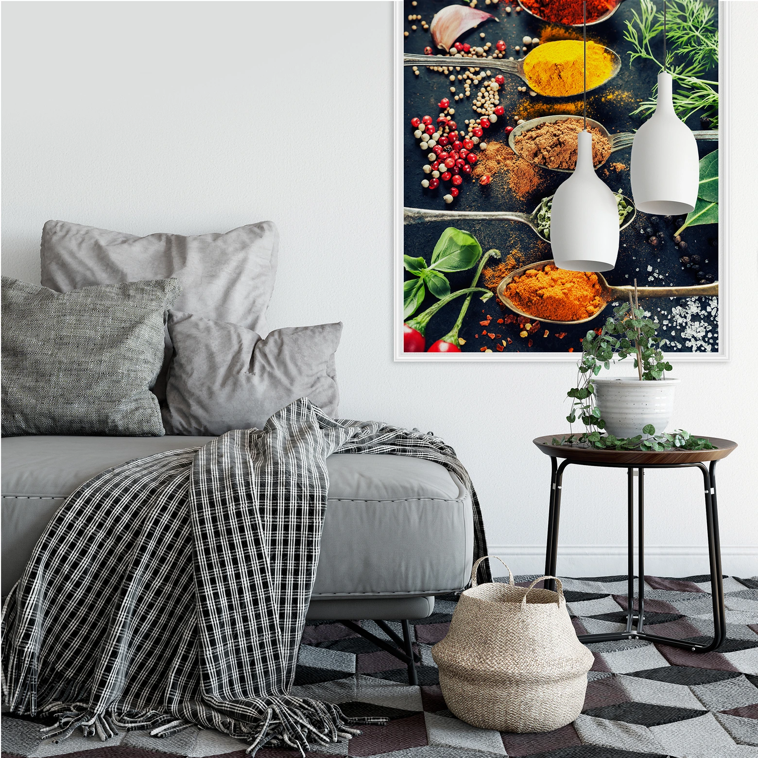 Zelfklevende Poster - Kruiden | wall-art.nl