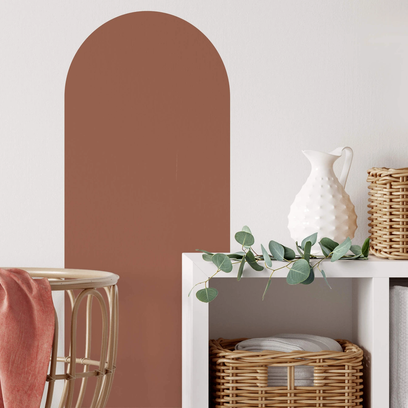 Wandtattoo Rundbogen schmal - Rostrot | wall-art.de