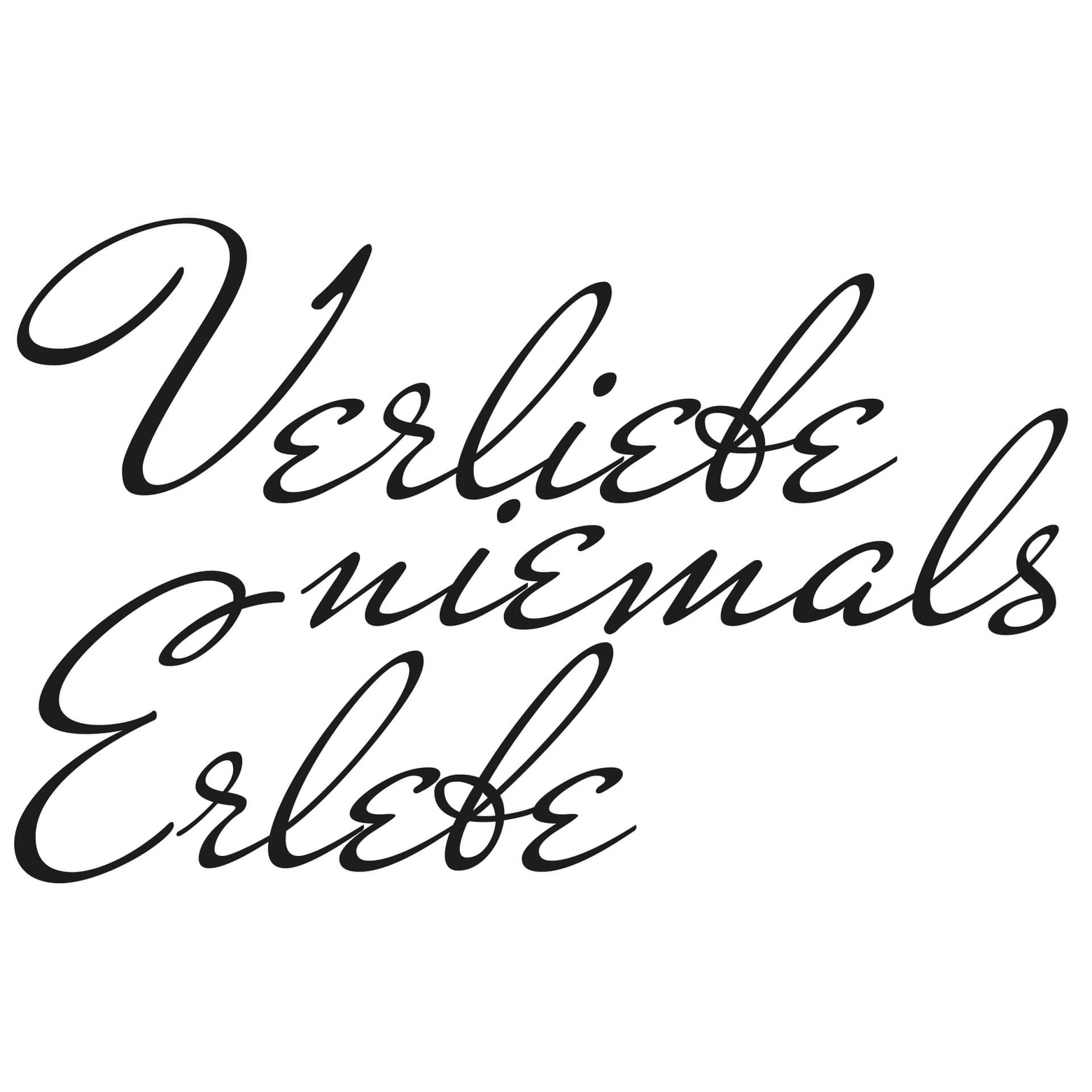 Wandtattoo Verliebe dich in das Leben - 2-farbig | wall-art.de