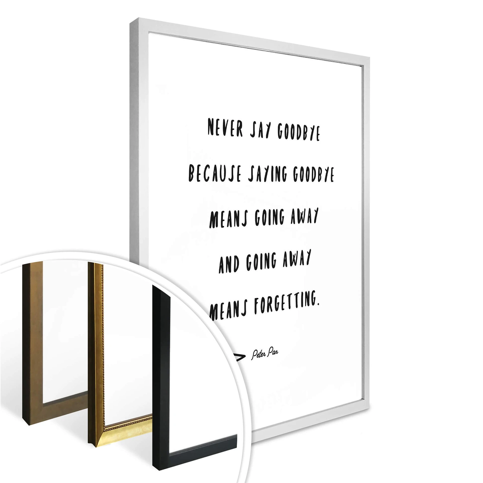 Poster - Never say Goodbye | wall-art.de