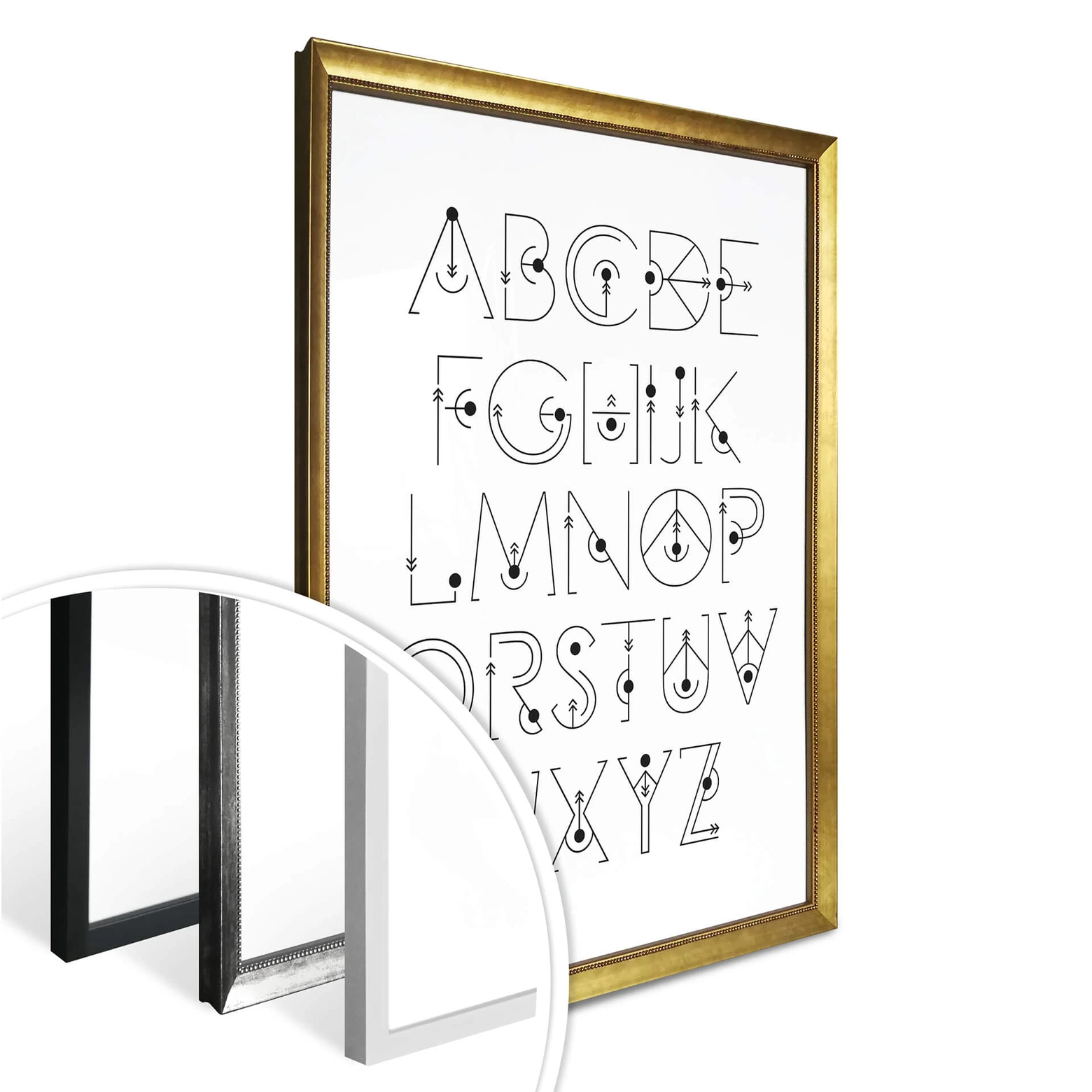 Poster Alphabet Gravity | wall-art.de