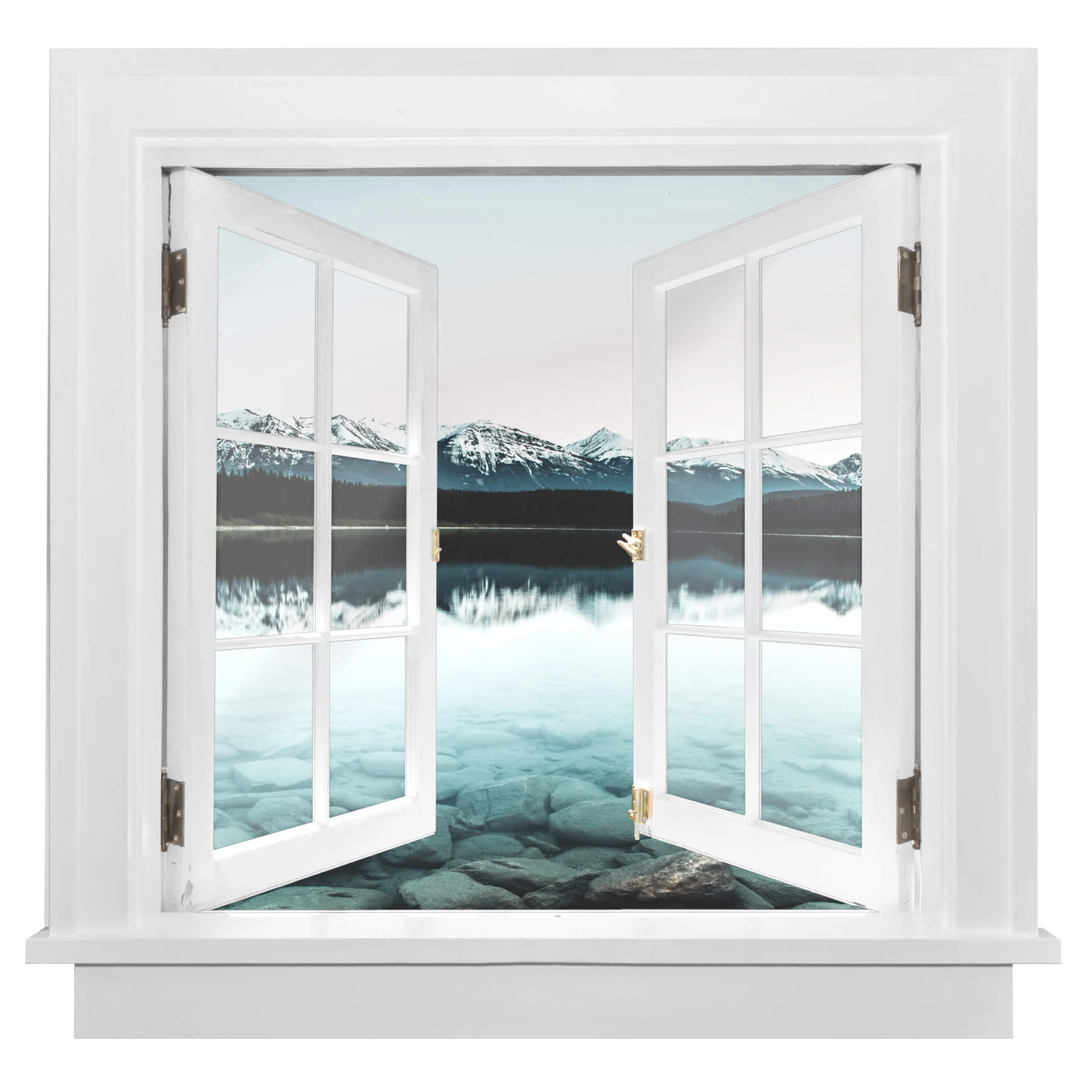 3D Wandtattoo Fenster quadratisch - Idylle | wall-art.de