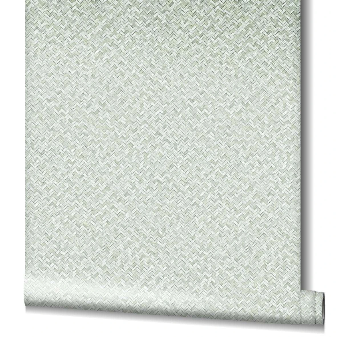 Grafisch behang, vliesbehang Flora groen | wall-art.nl