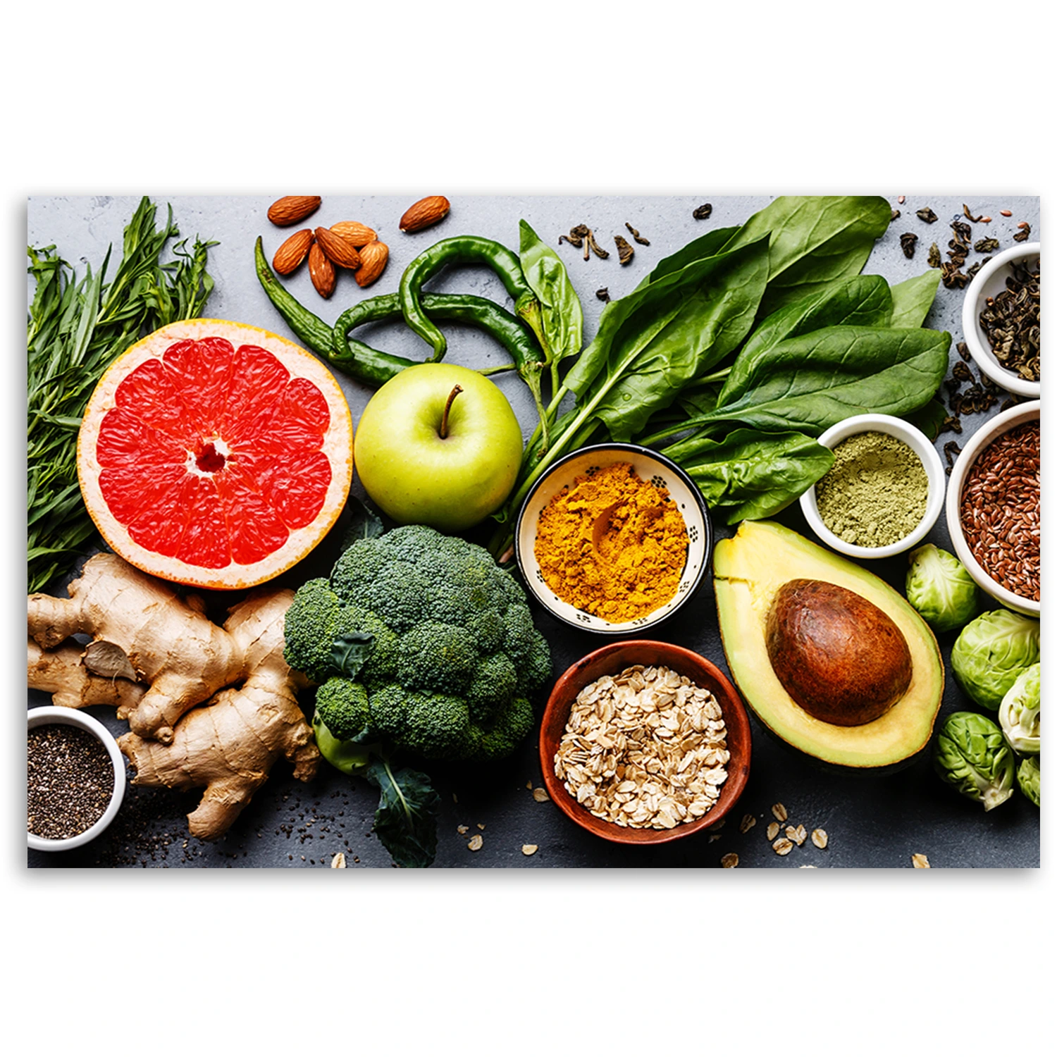 Tableau sur toile, fruits et légumes | wall-art.fr