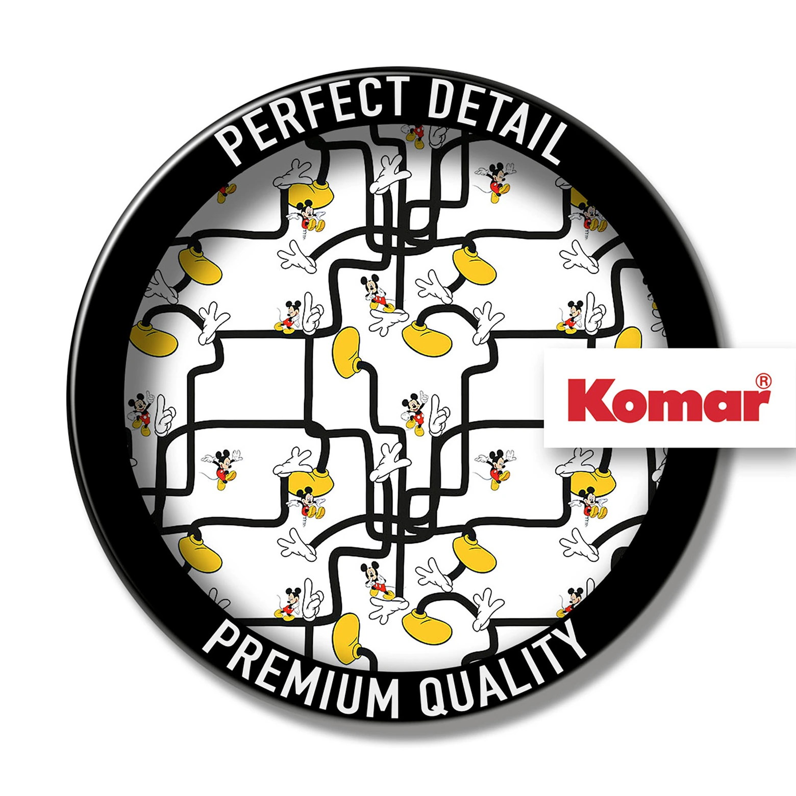 Vlies Fototapete - Mickey Mouse Foot Labyrinth - 200 x 280 cm | wall-art.de