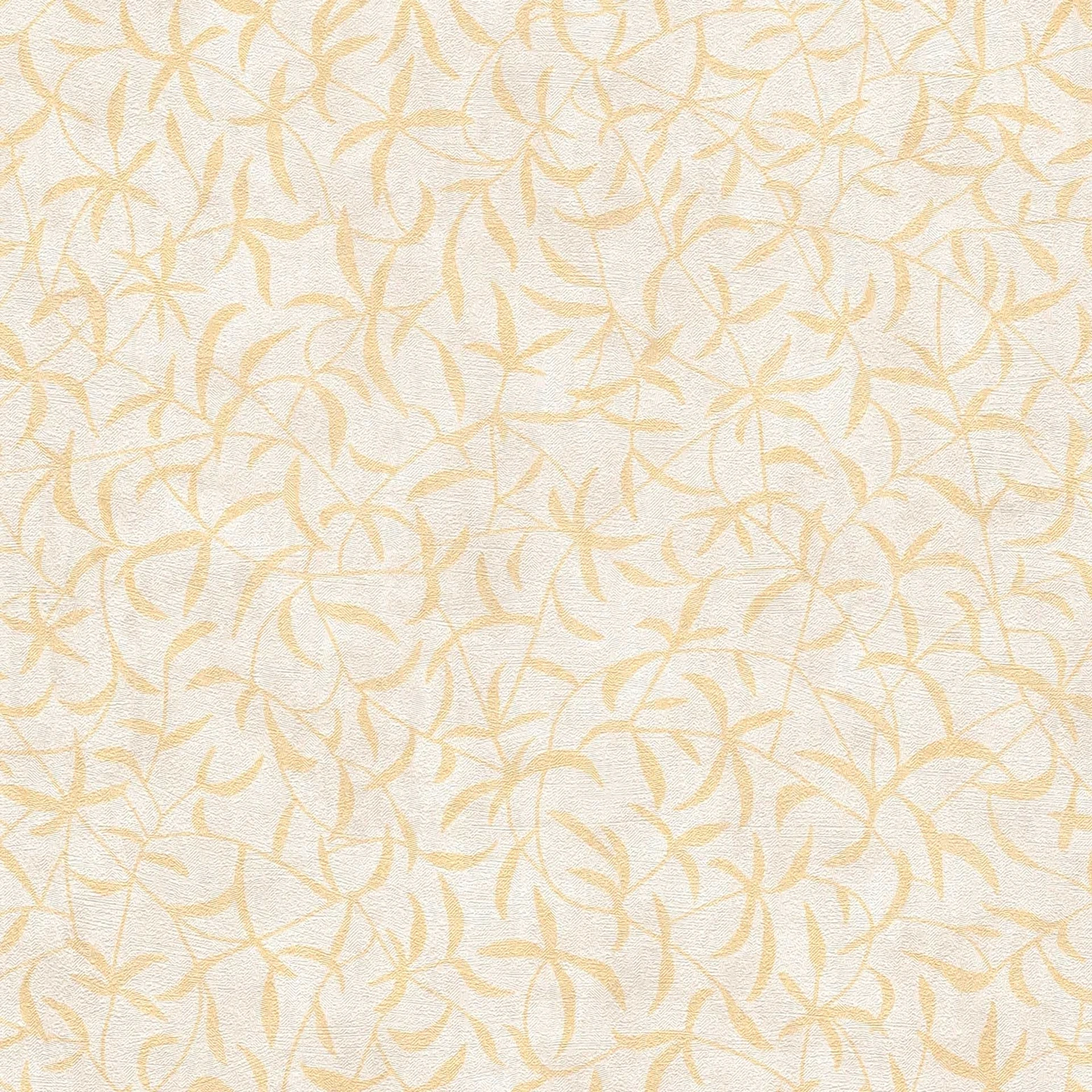 bloemen behang creme beige - natuurlijk behang in landelijke stijl ...