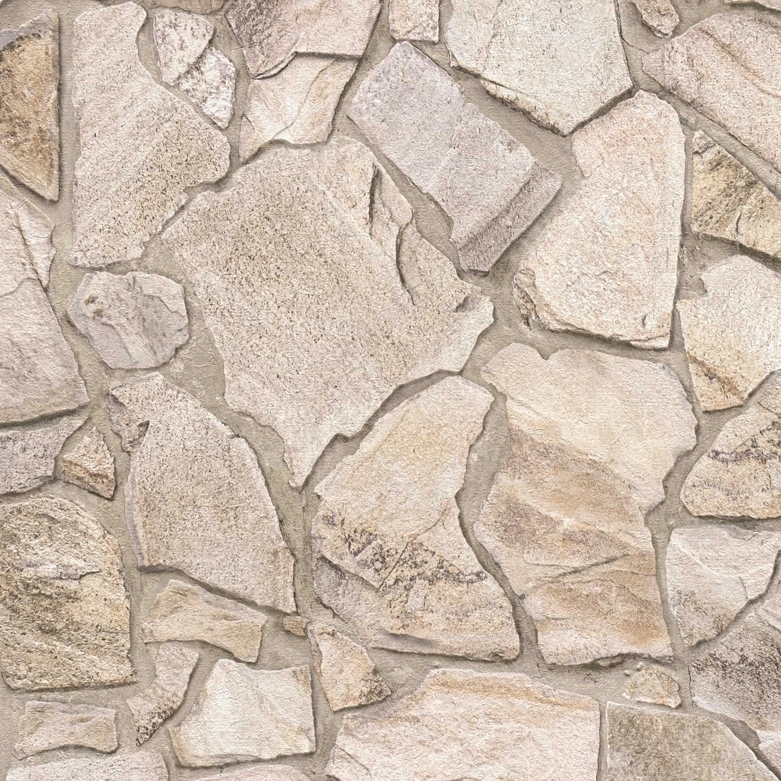 steen behang beige bruin - 3D steen effect behang - vliesbehang slaapkamer hal | wall-art.nl