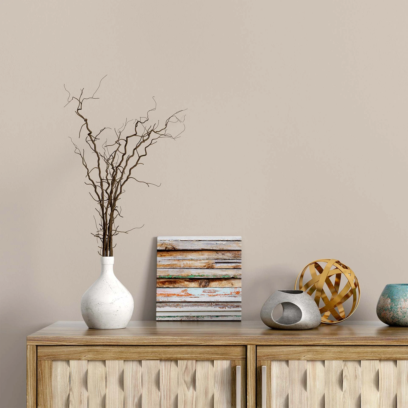 Muurverf beige zijdemat - THE COLOR KITCHEN Pure Potato | wall-art.nl