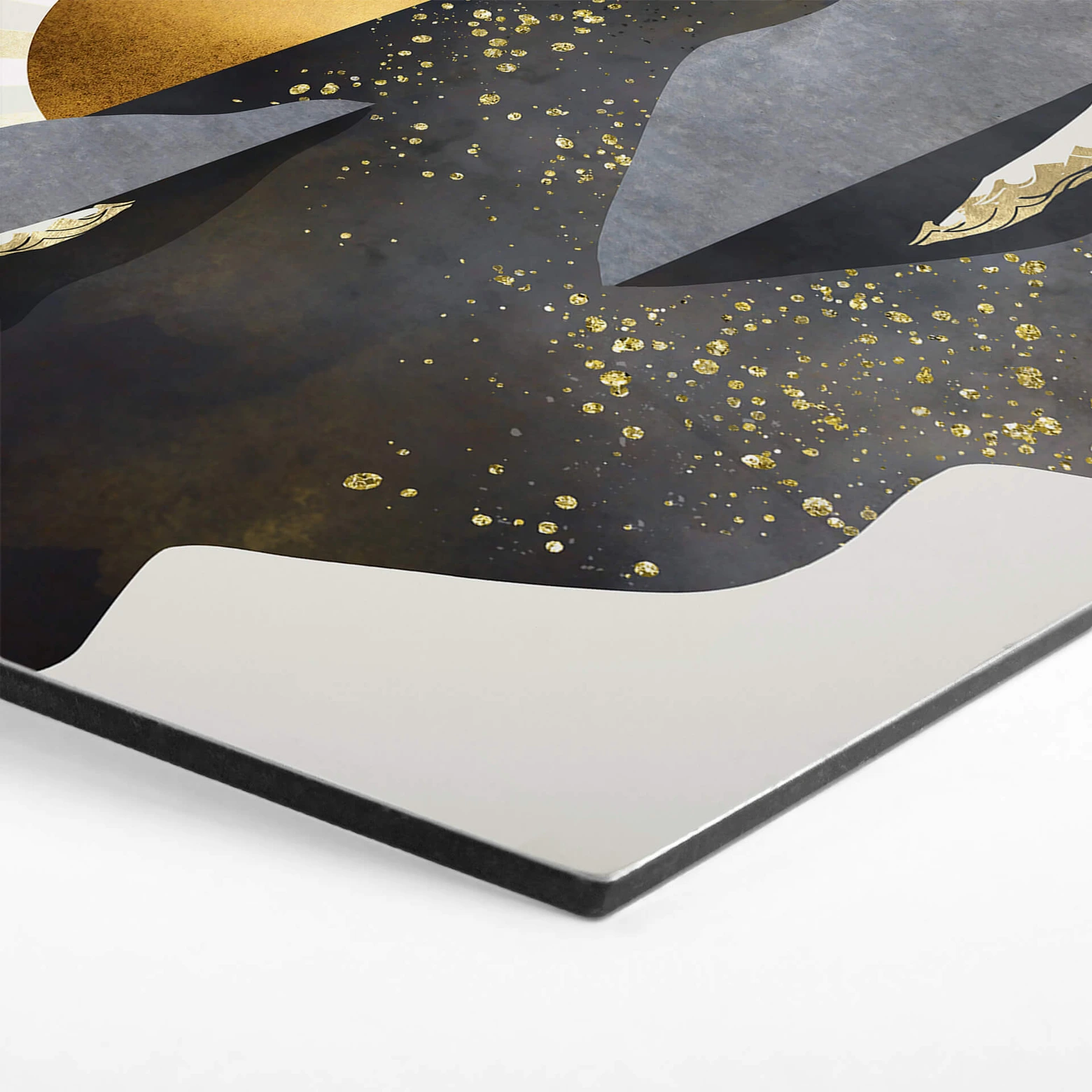 Hexagon Wandbild SpaceFrog Designs - Goldene Dämmerung - Alu-Dibond ...