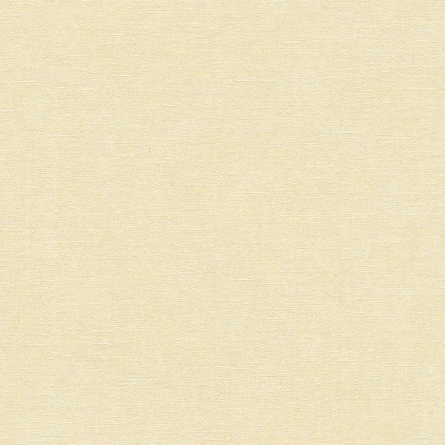 Linen texture wallpaper sun yellow - non-woven wallpaper for a warm ...