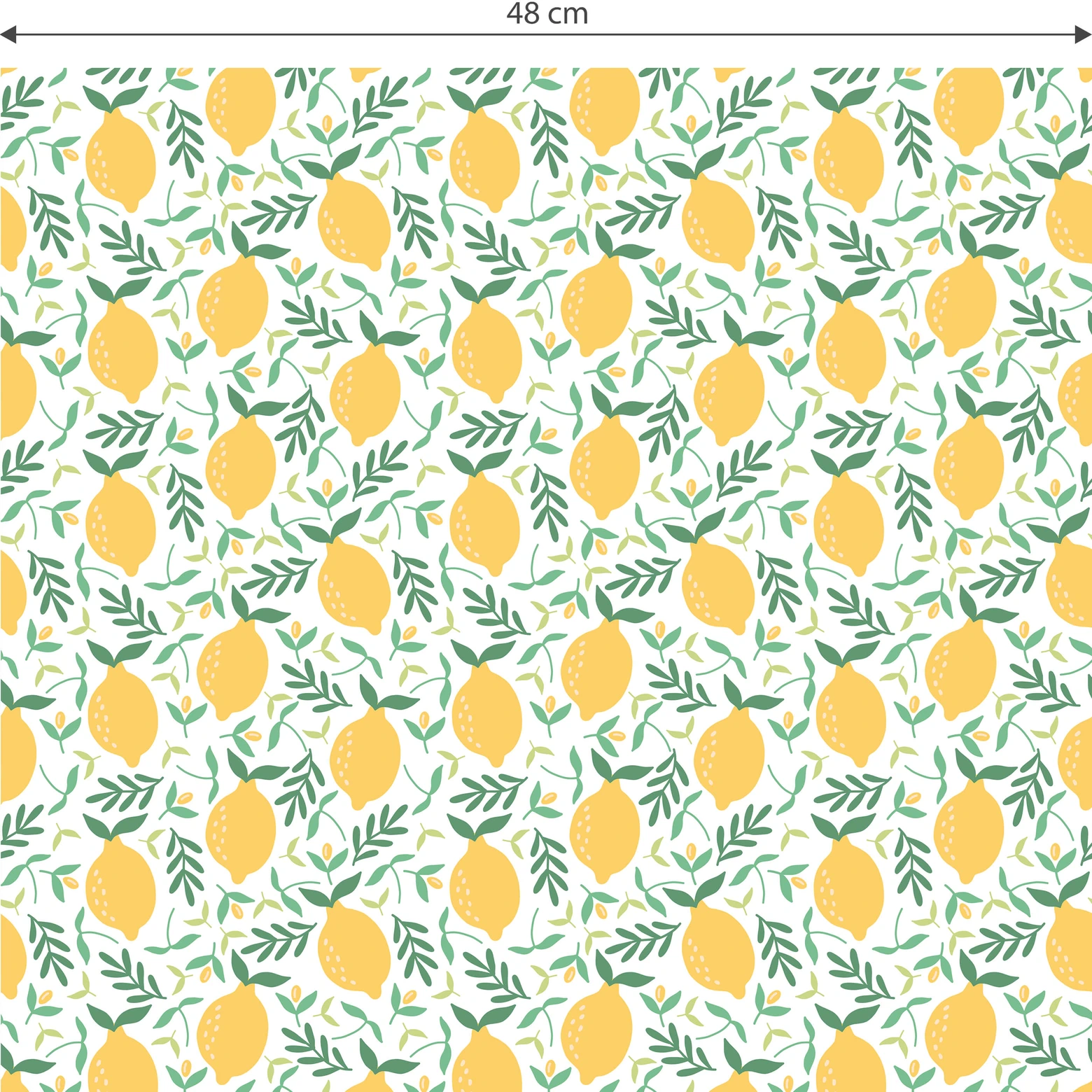 Papier peint à motifs - Citrons | wall-art.fr