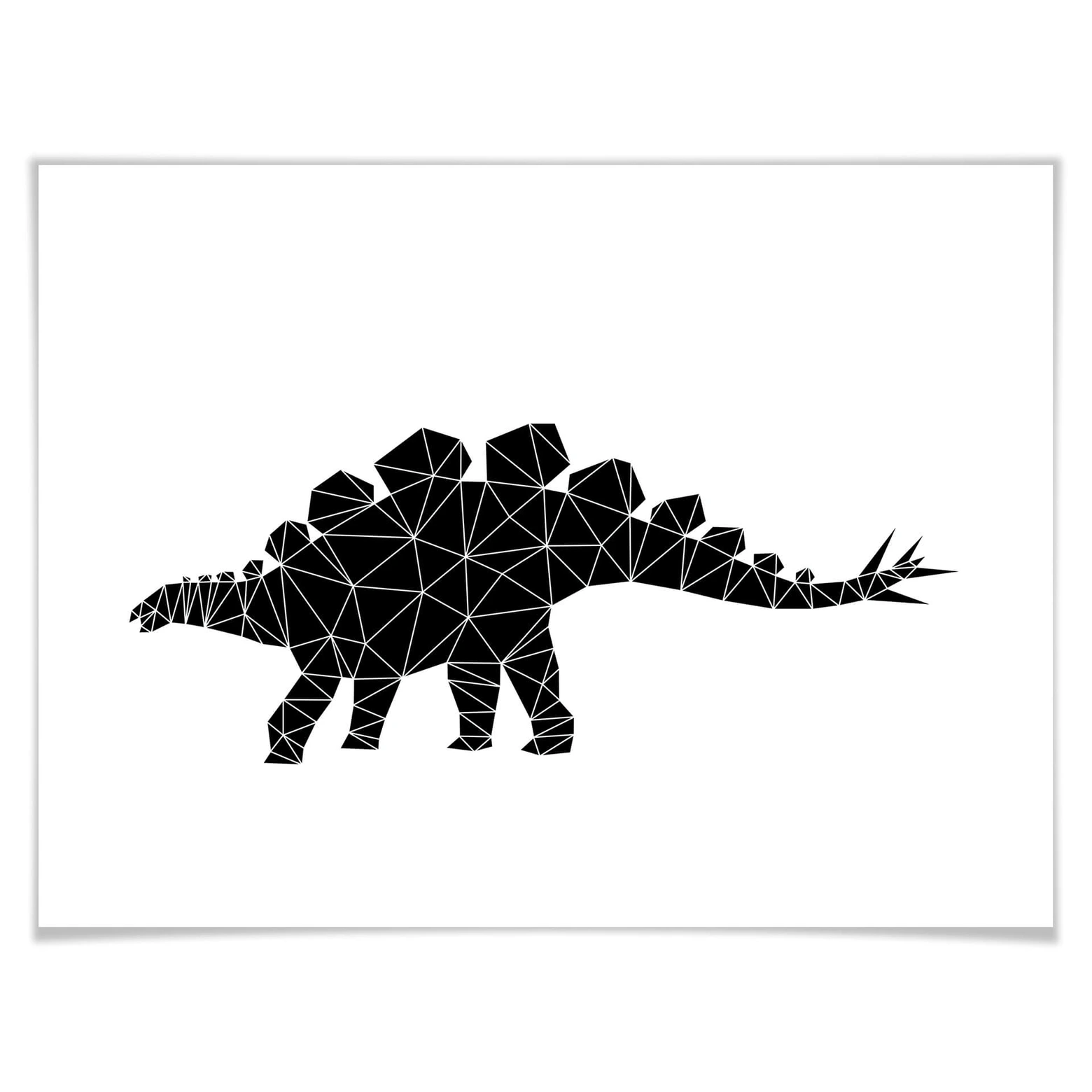Poster Nouveauprints - Geometric Dinosaur Stegosau | wall-art.de