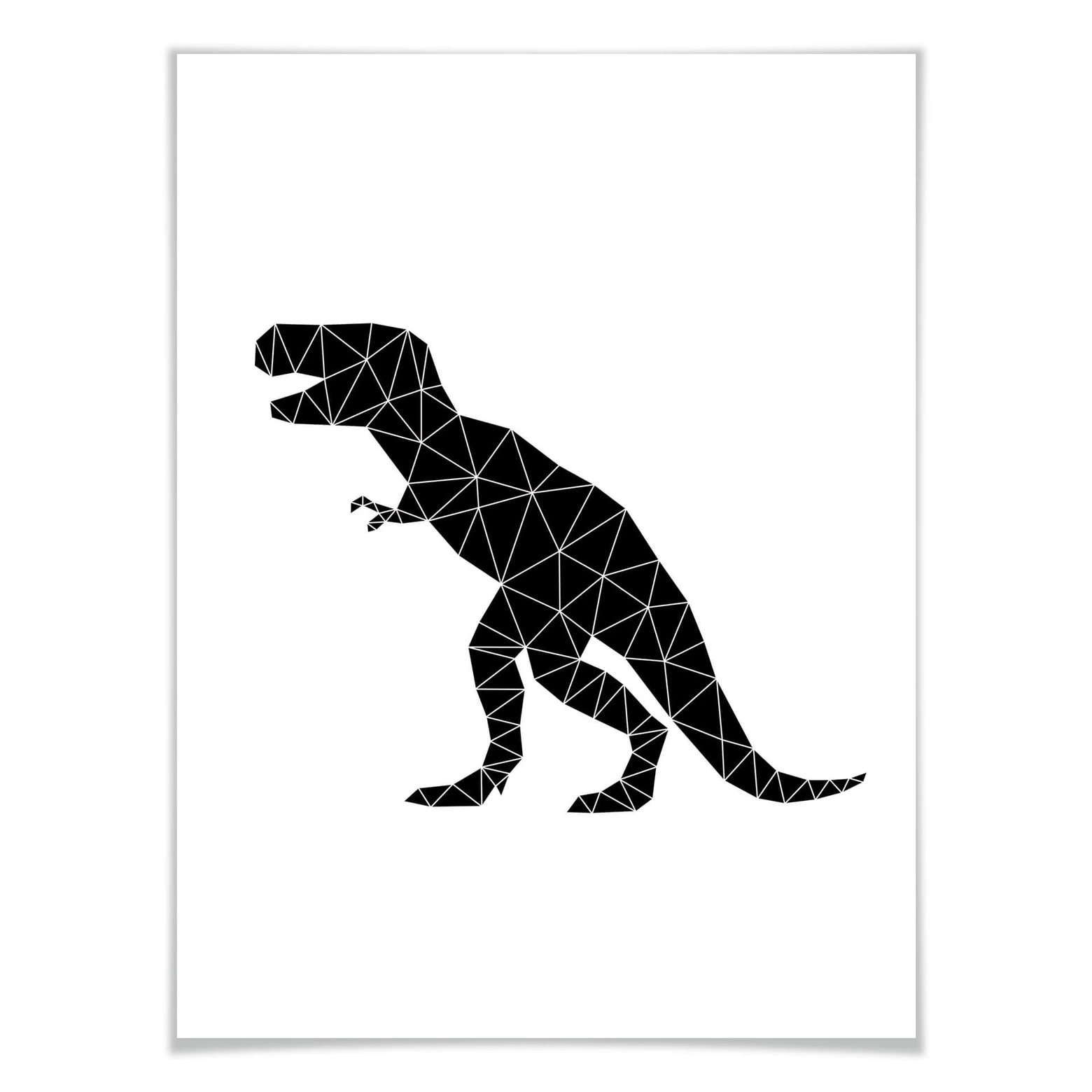Poster Nouveauprints - Geometric Dinosaur T-Rex | wall-art.de