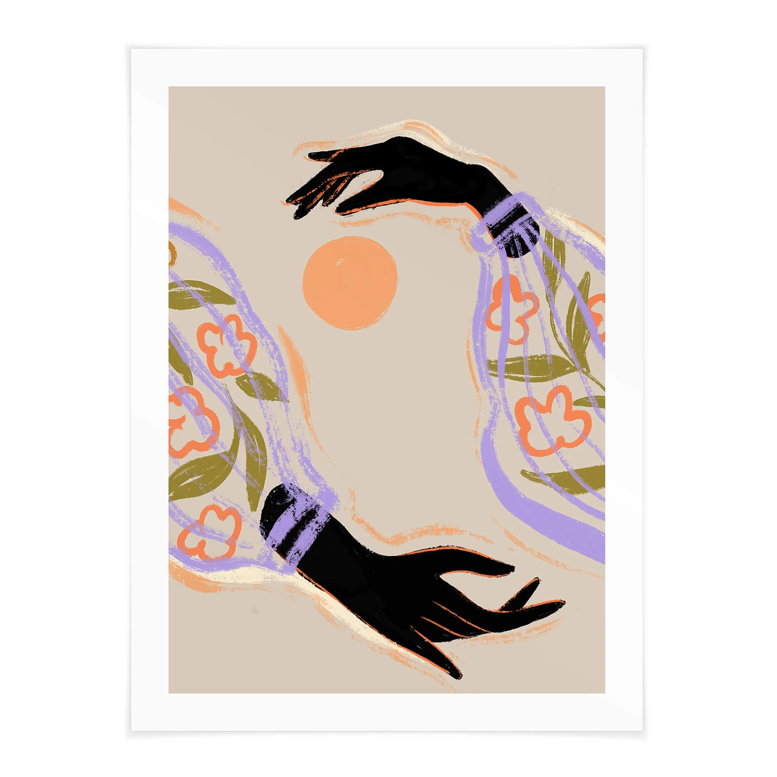 Poster Arty Guava - Hugging the Sun | wall-art.fr