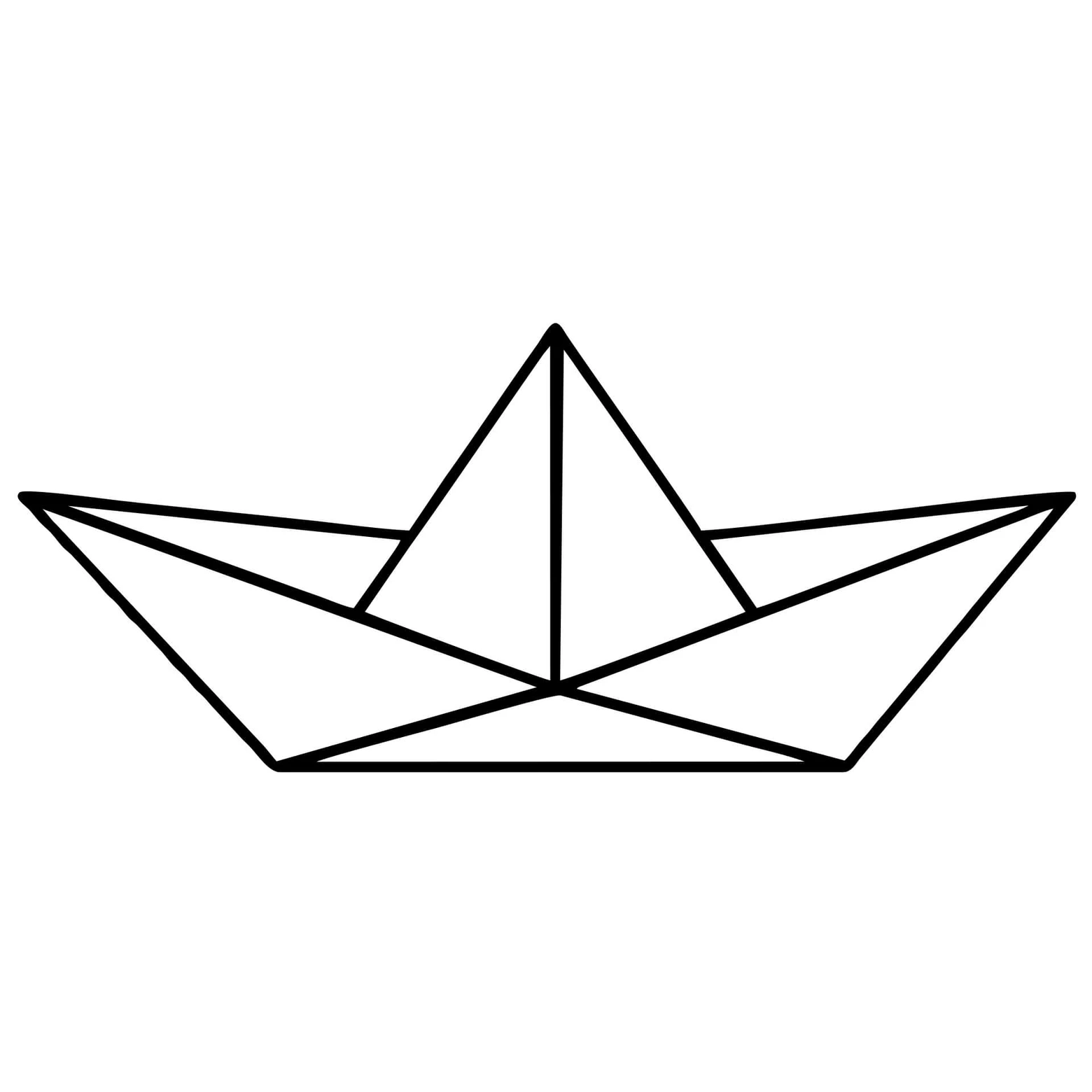 Wandtattoo Papierboot | wall-art.de