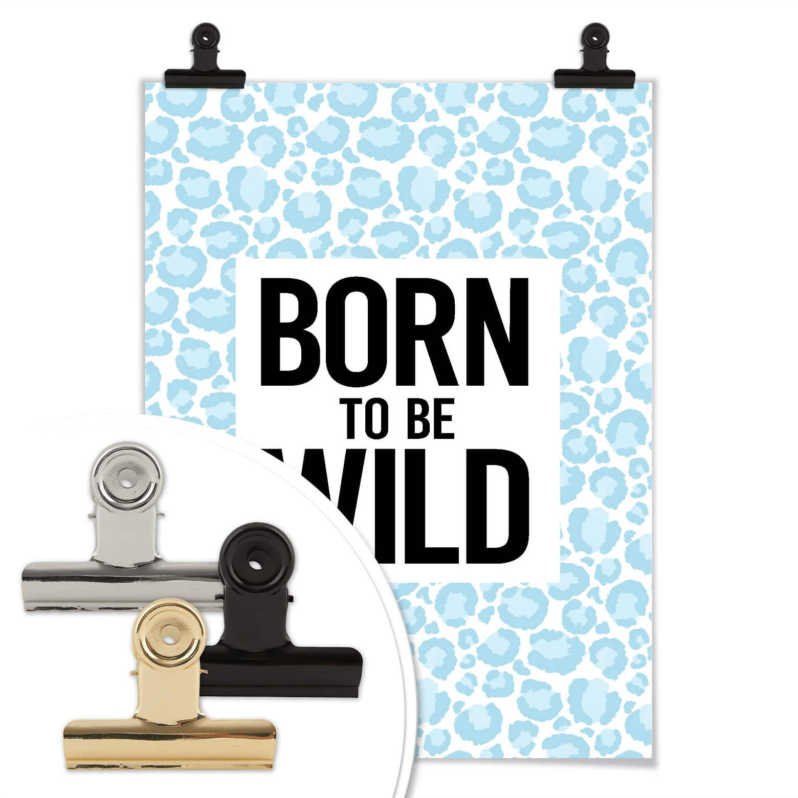Poster Leopard - Born to be Wild | wall-art.de