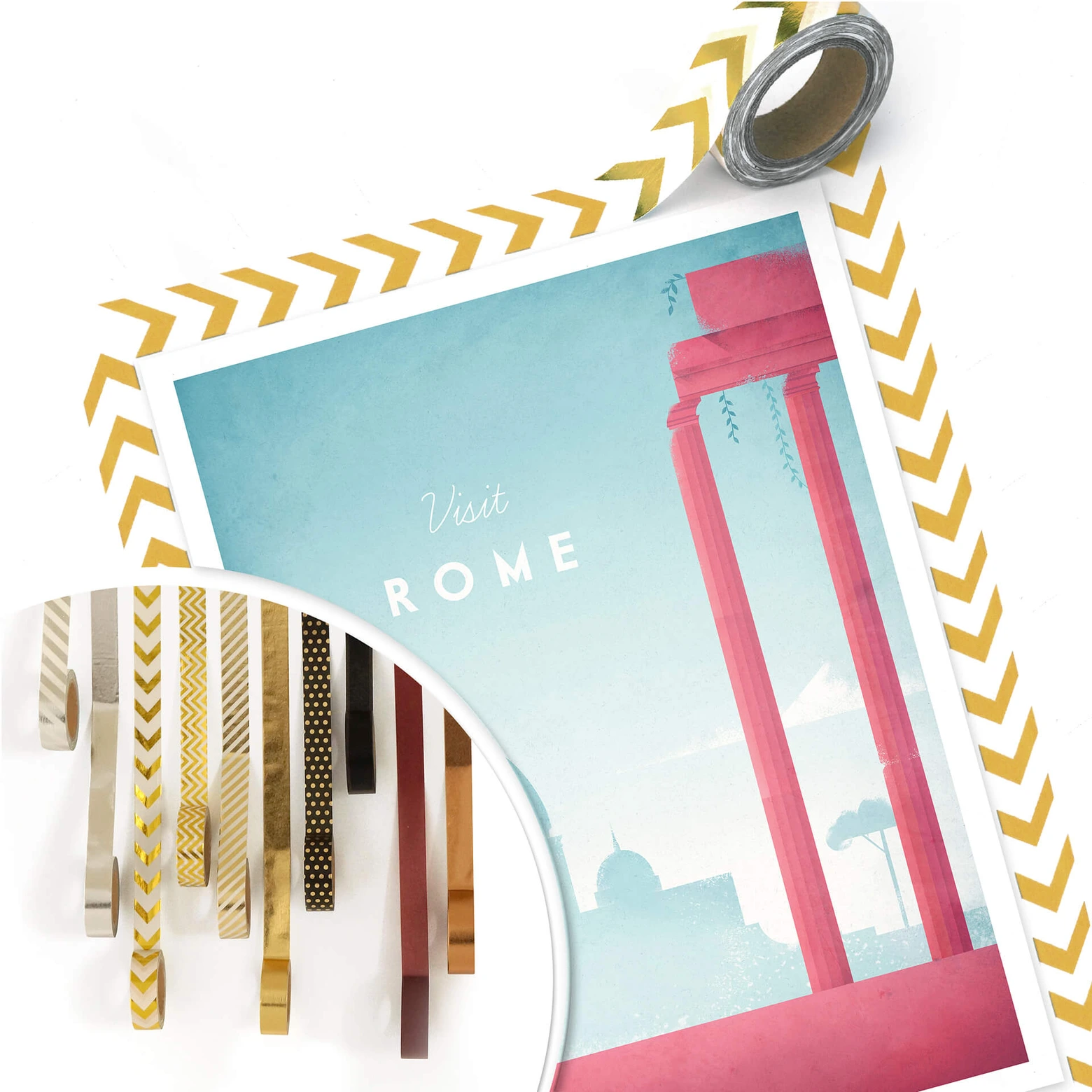 Poster Rivers - Rom | wall-art.de