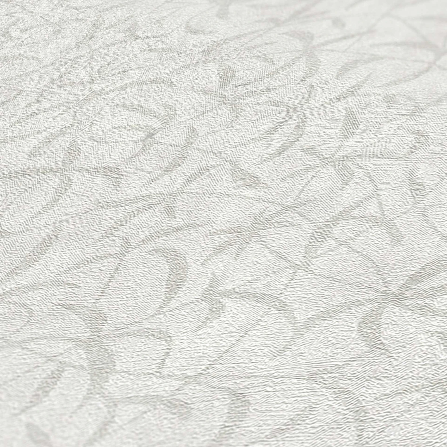 bloemen behang wit grijs - natuur behang in landelijke stijl ...