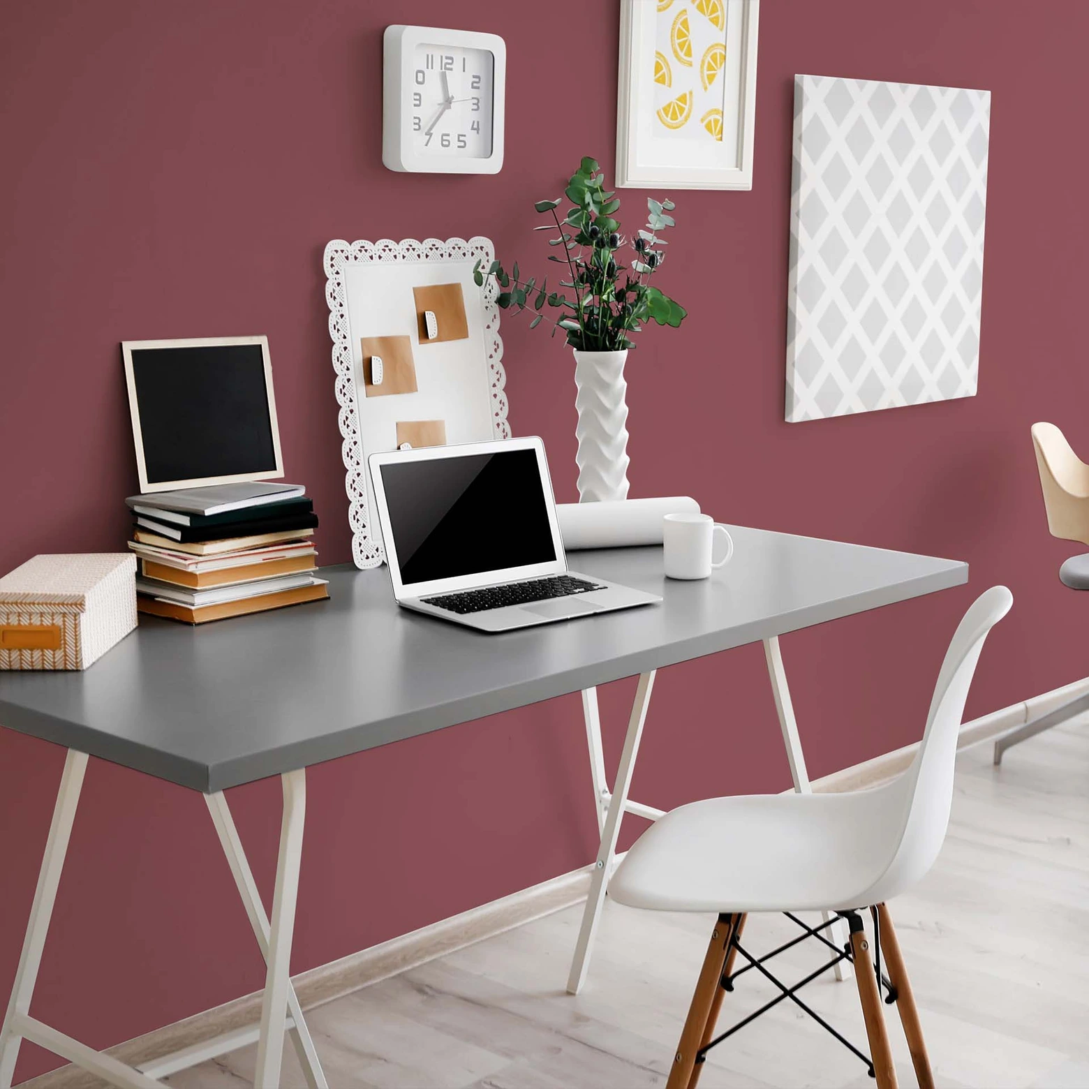 Muurverf rood zijdemat - THE COLOR KITCHEN Sweet Marmalade | wall-art.nl