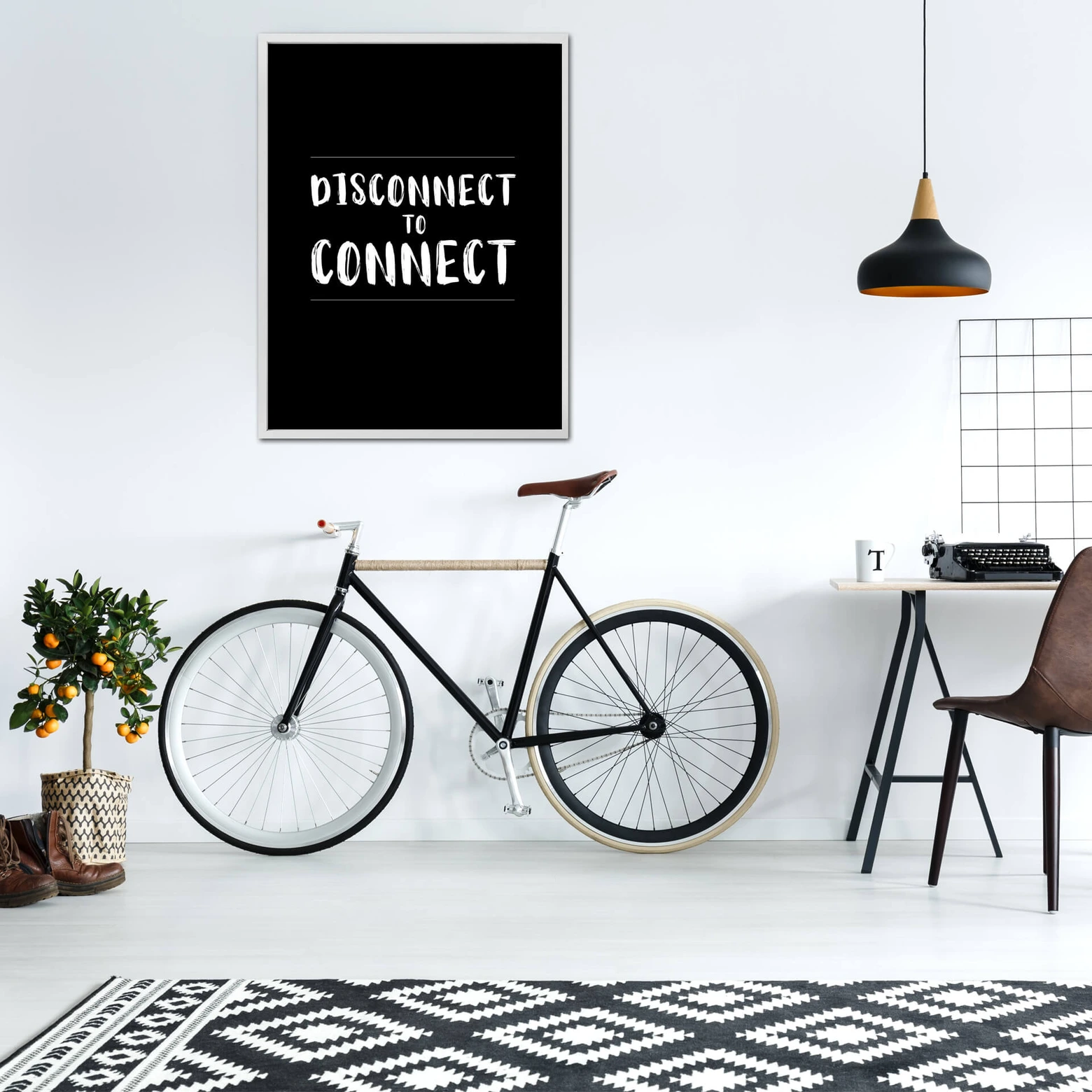 Poster Disconnect to connect | wall-art.de