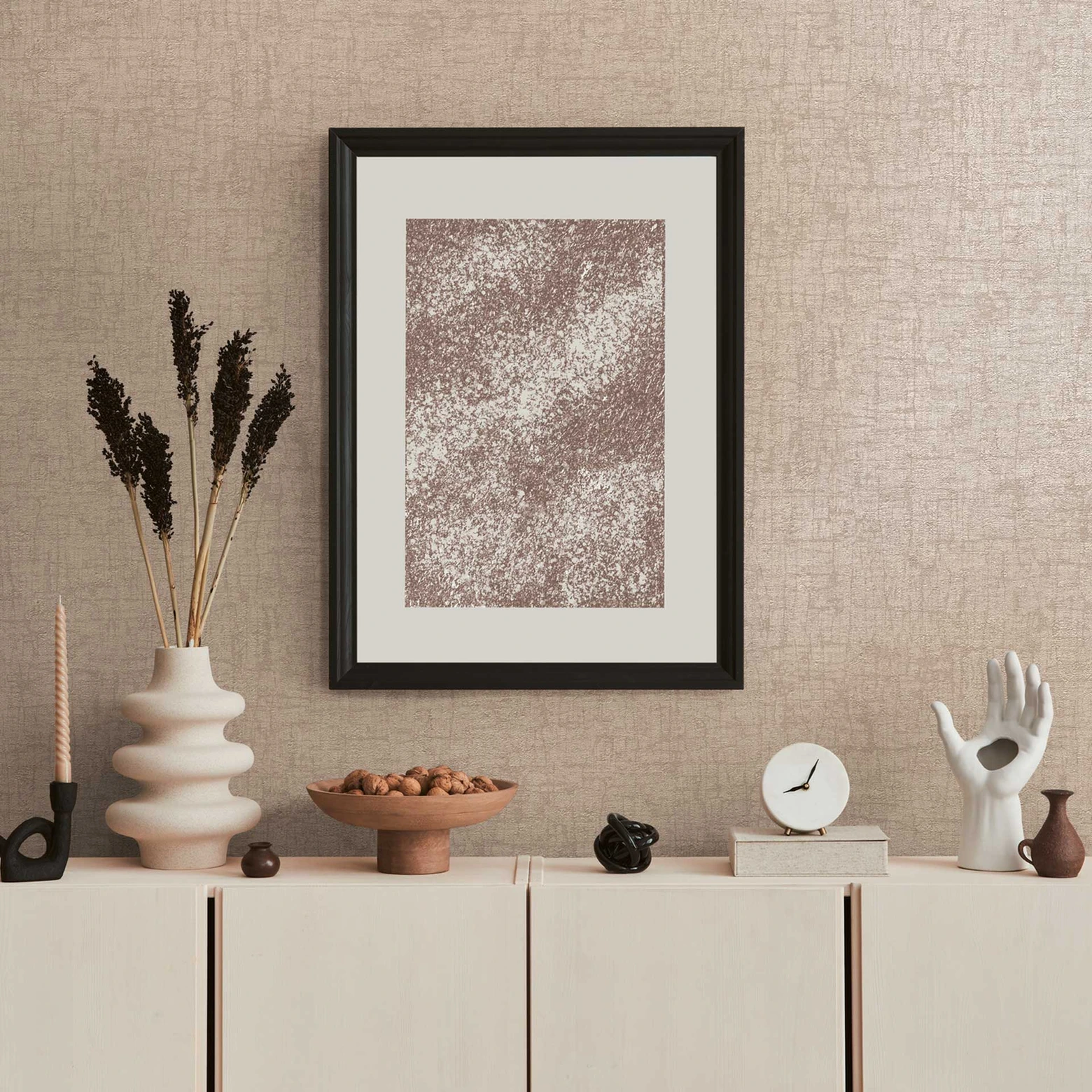 Textured wallpaper elegant taupe - versatile non-woven wallpaper | wall ...