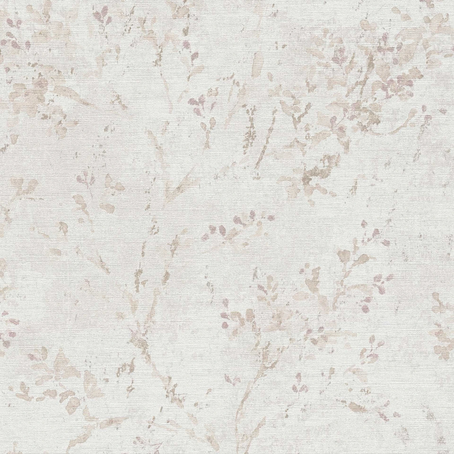 Florale Mustertapete in Leinenoptik Beige - Zarte Blumen Vliestapete ...