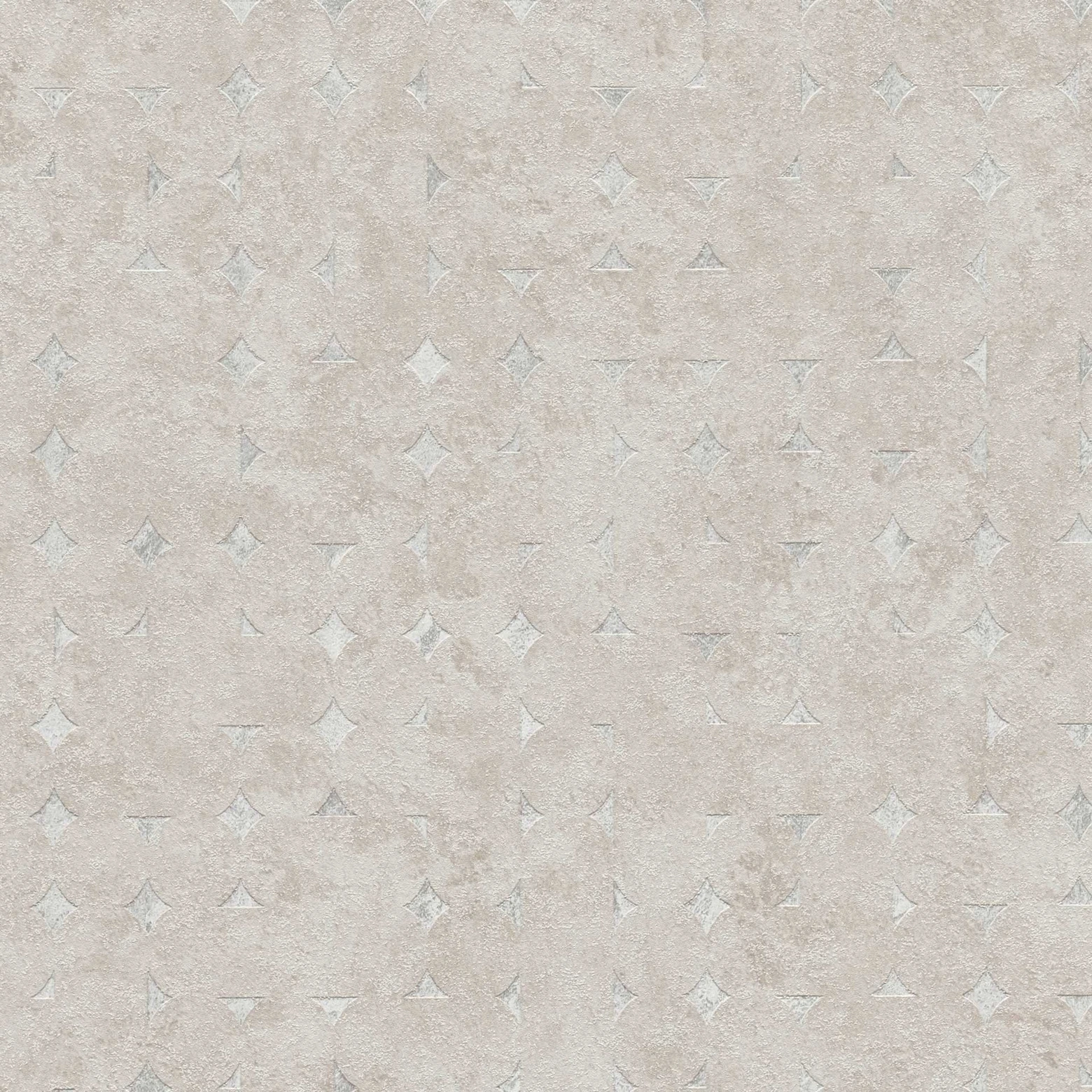 Creme Geometrische Muster-Tapete - Vliestapete mit dezenter Textur ...