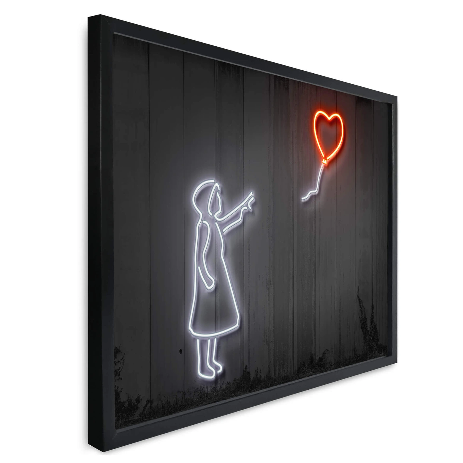 Poster Mielu - Girl with a balloon | wall-art.de