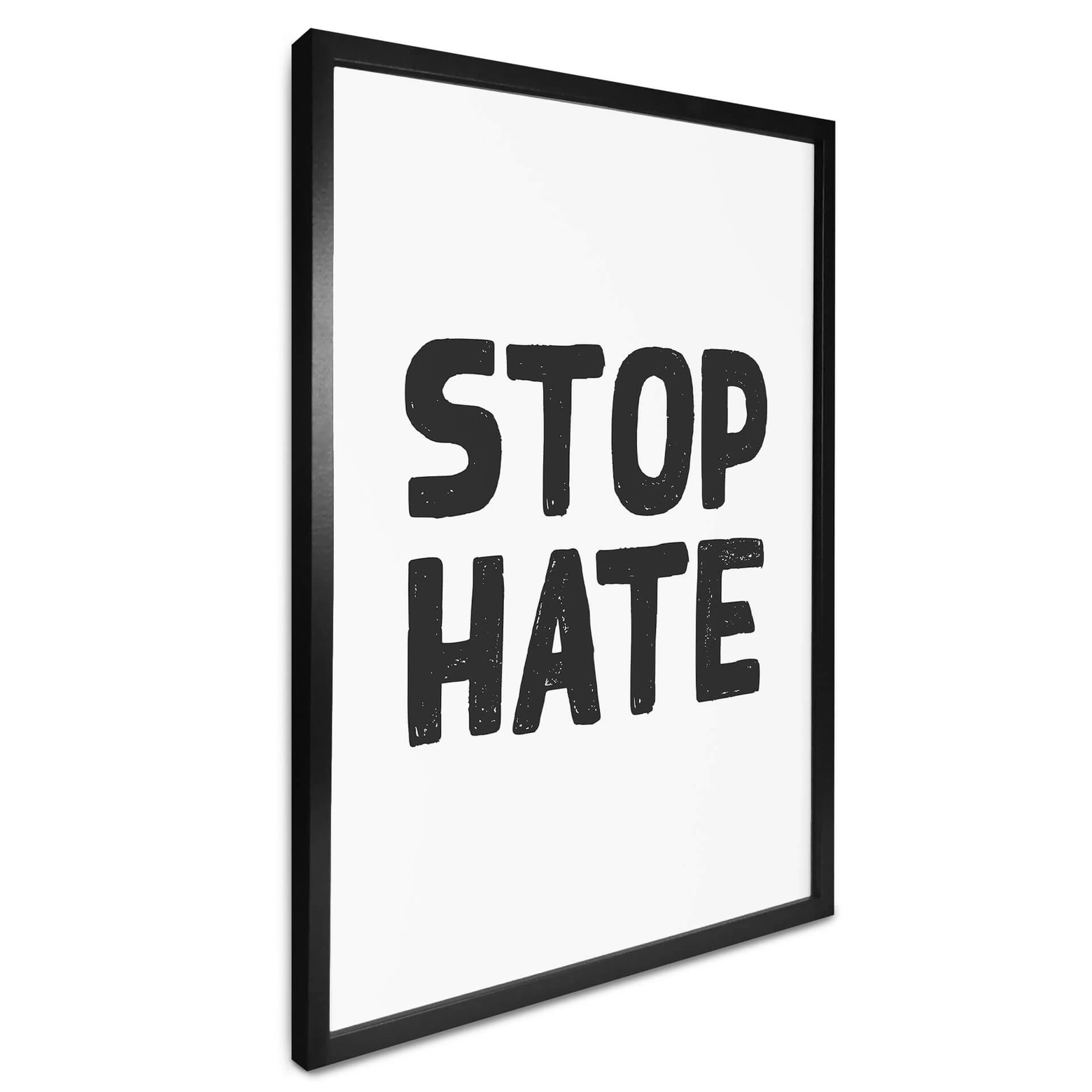 Poster Stop Hate | wall-art.de