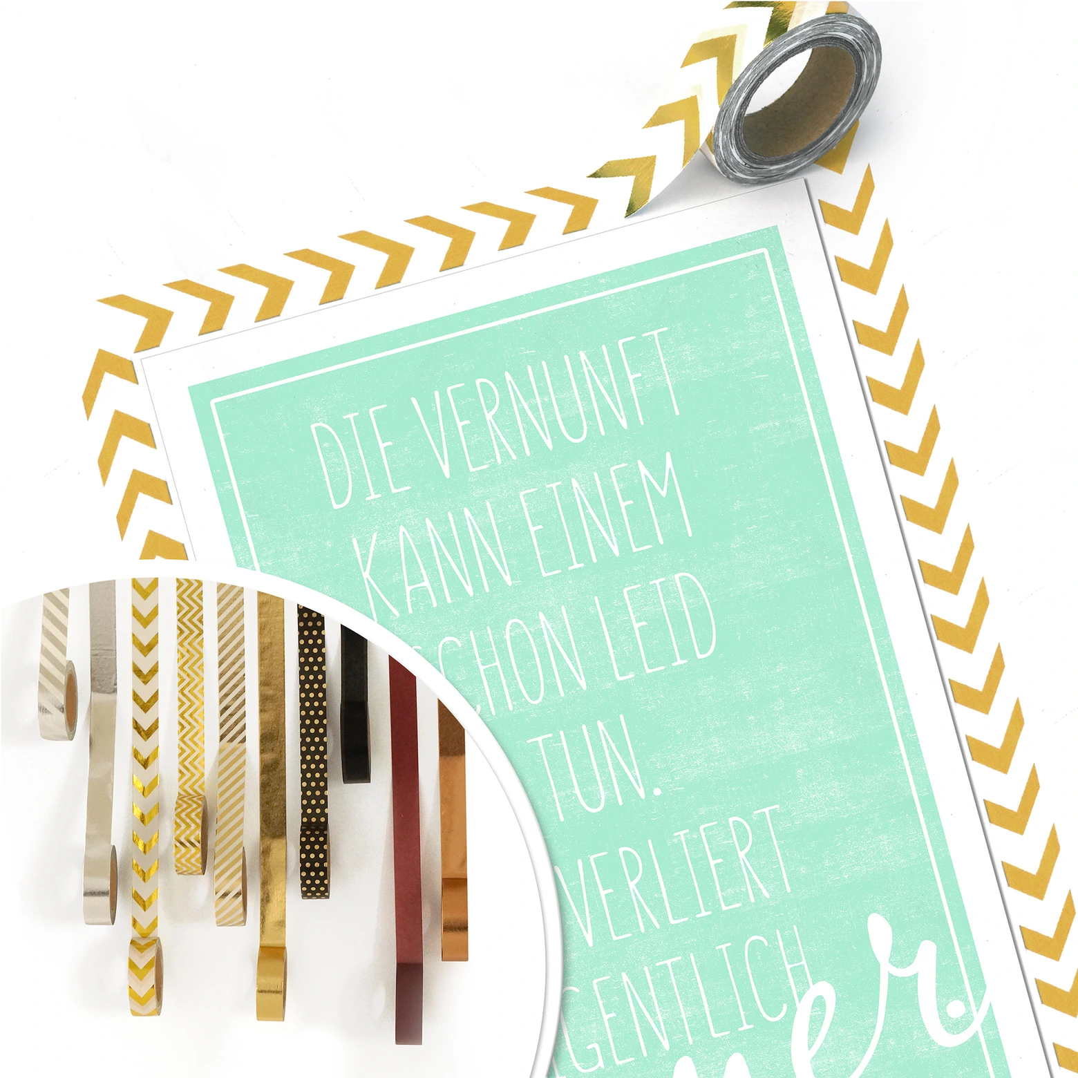 Poster Die Vernunft kann einem schon leid tun | wall-art.de