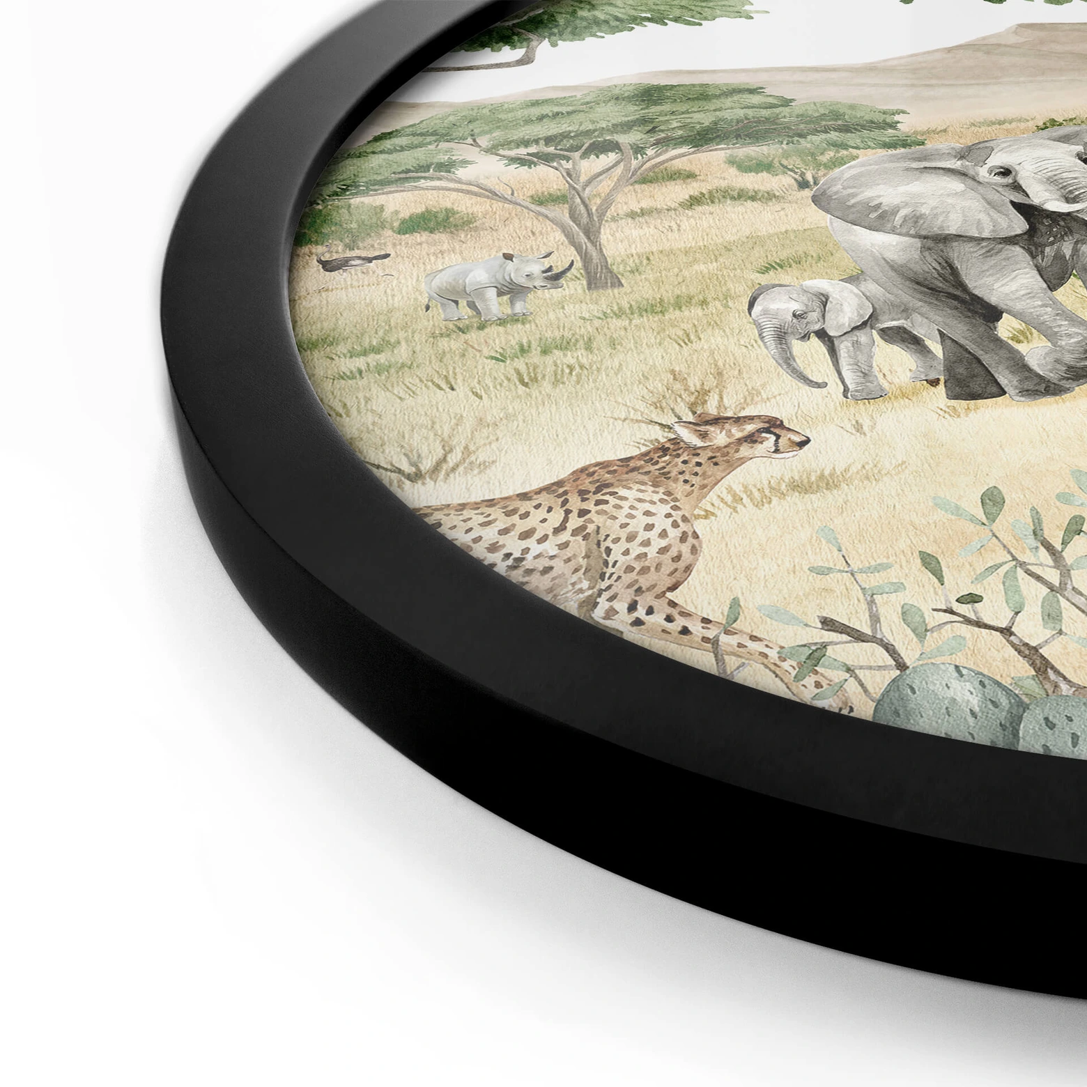 Poster Kikki Belle - Die Savanne - Rund | wall-art.de