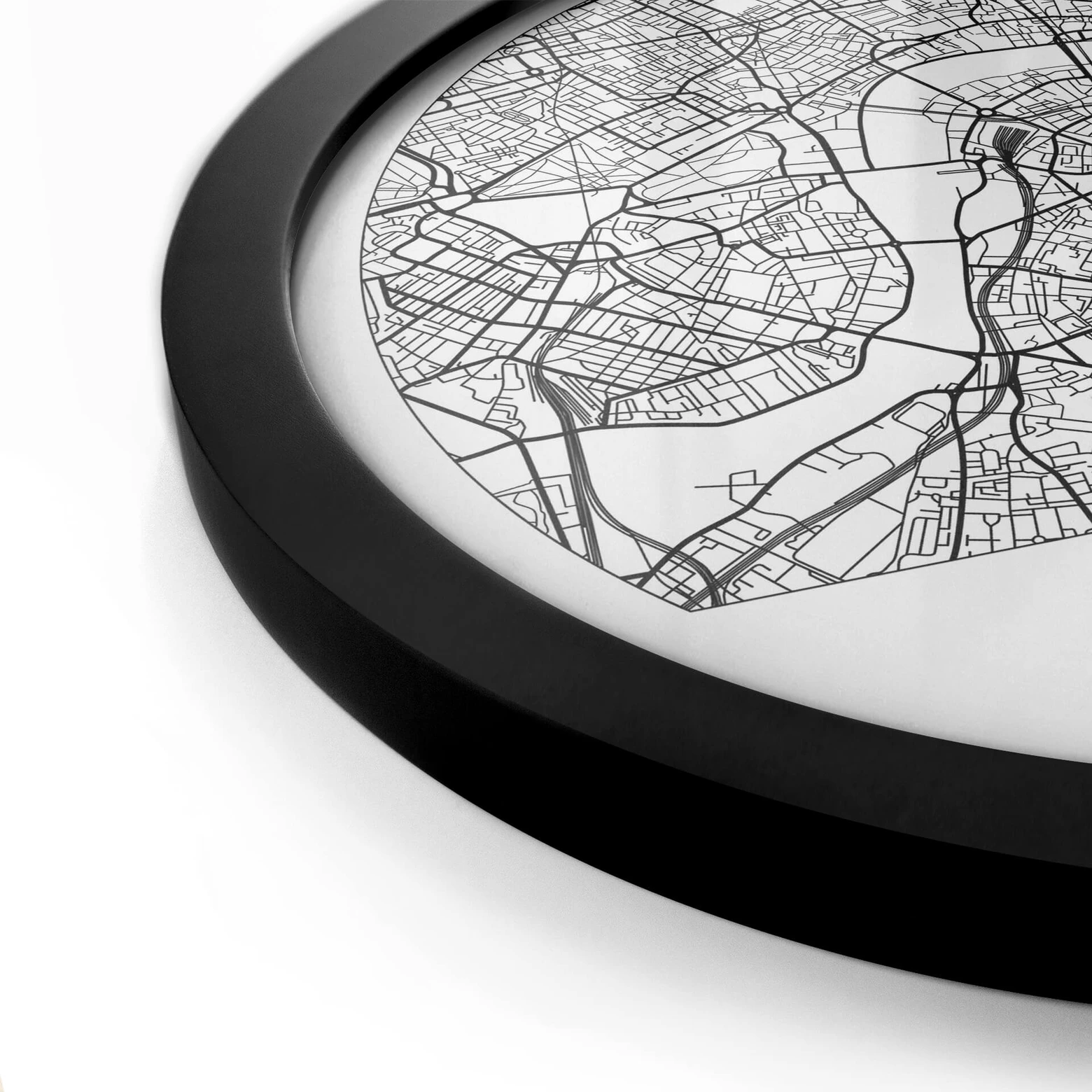 Poster Stadtplan London - Rund | wall-art.de