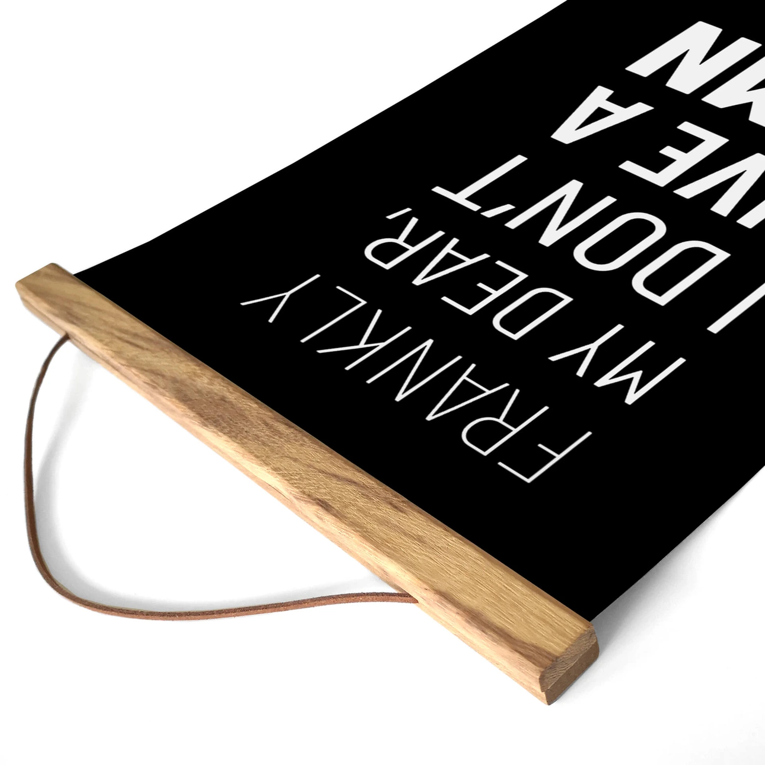 Stoffbild Spruch - Frankly my dear, I don't give a damn | wall-art.de