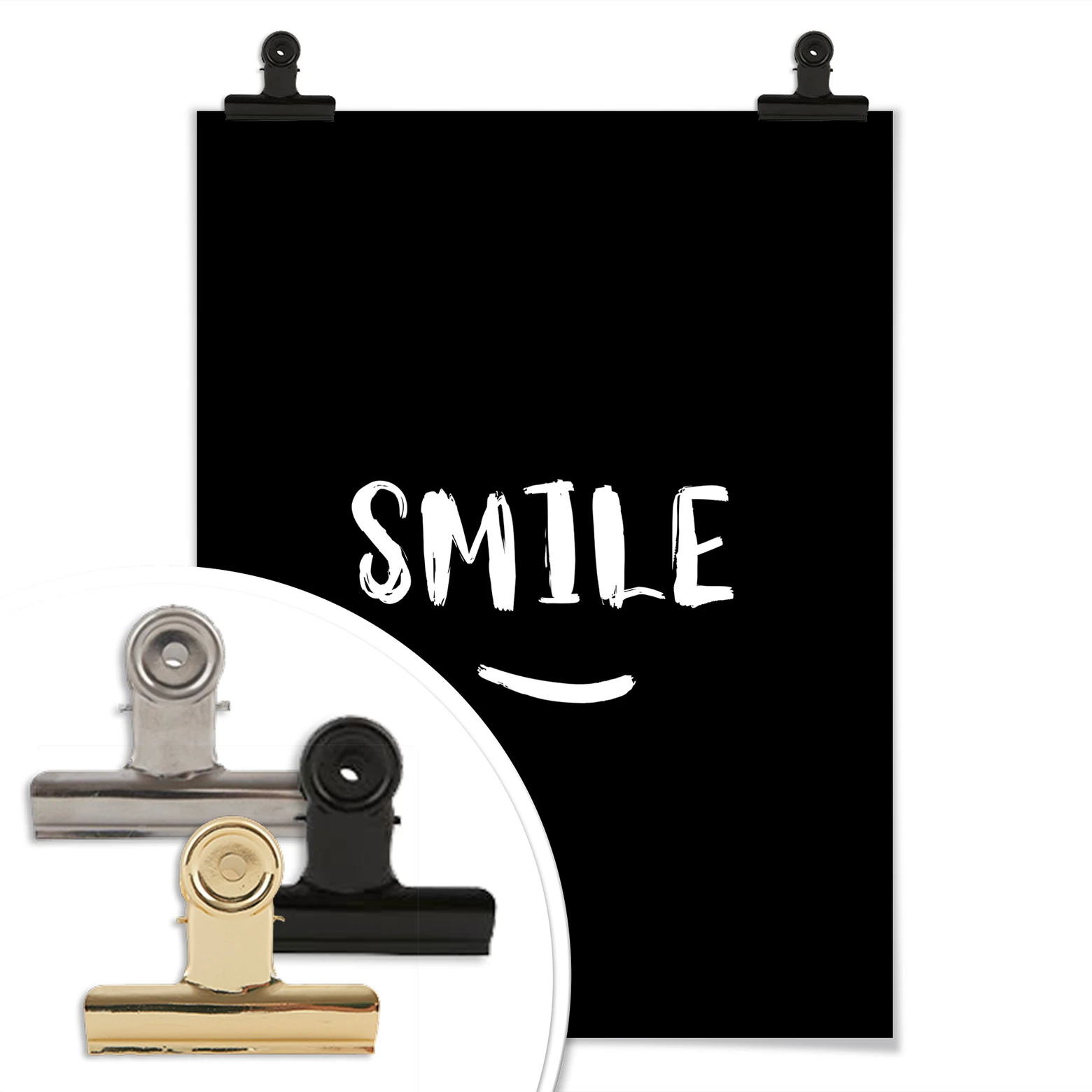 Poster Smile | wall-art.nl
