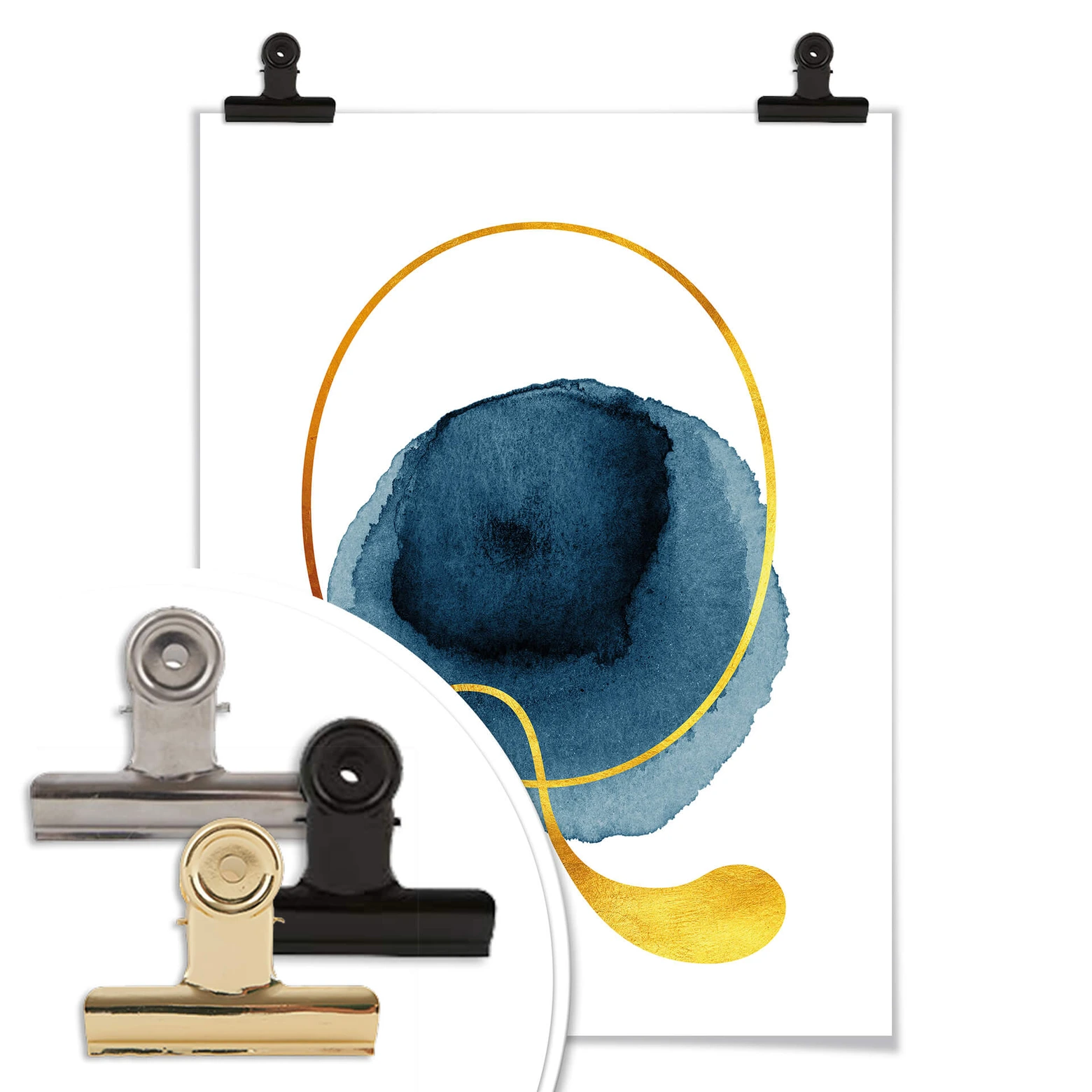 Poster – A golden letter Q | wall-art.com